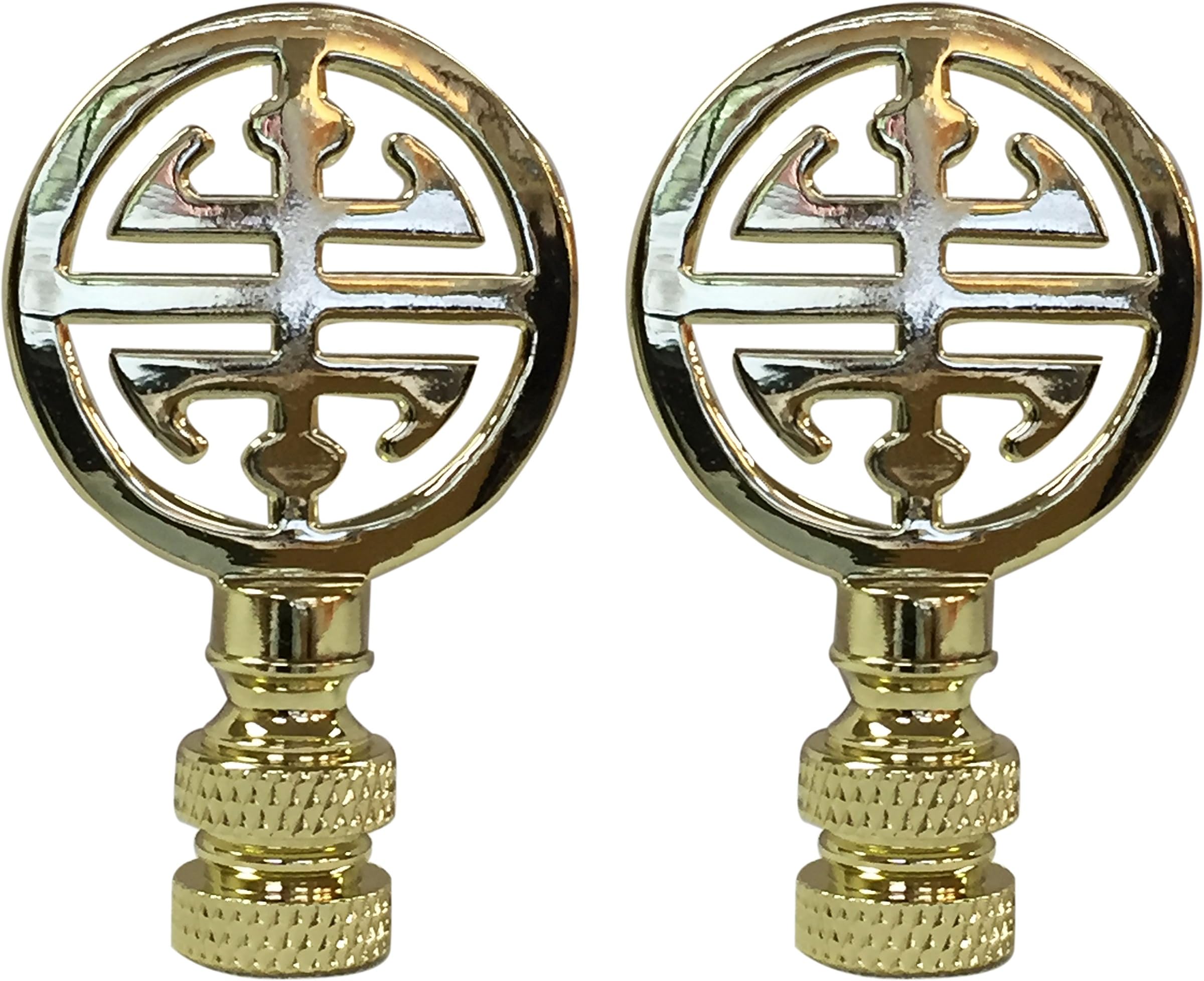 2 Pieces Brass Lamp Finial Oriental Lamp Shade Finial Asian Lamp Finial ...