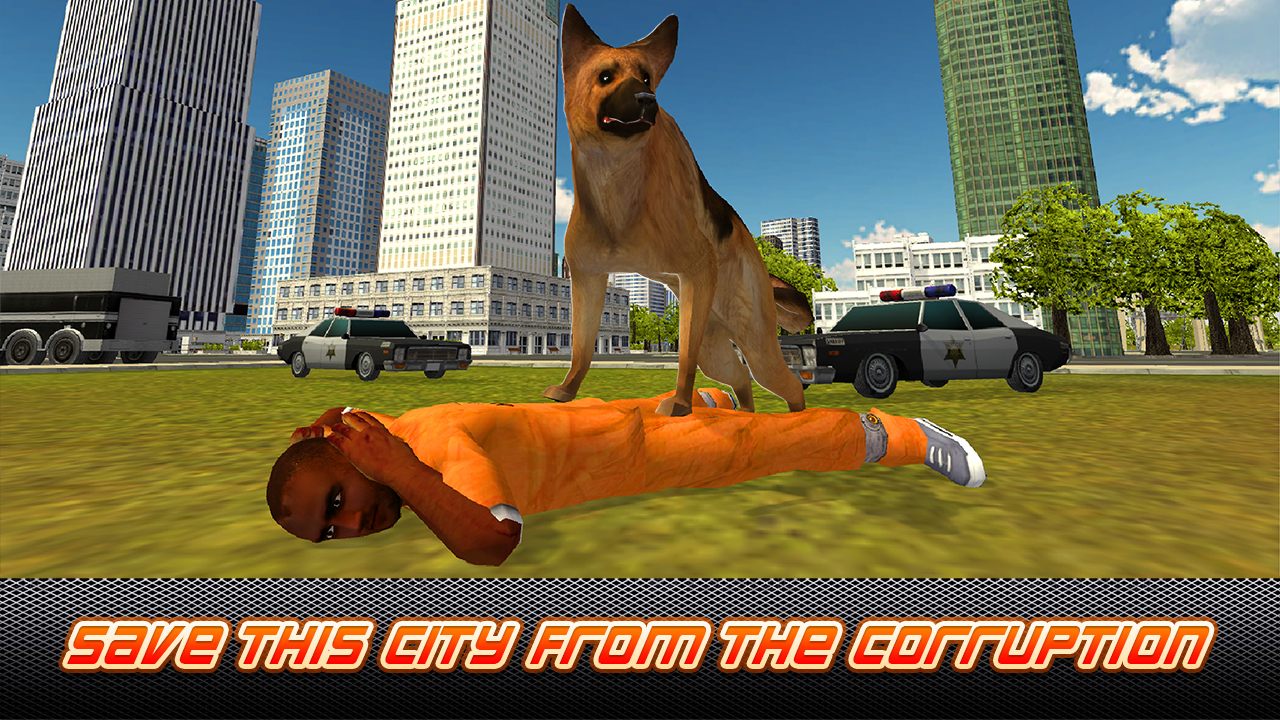 German Shepherd Dog Life Simulator: Criminal Catch Dog Stunts Animal ...
