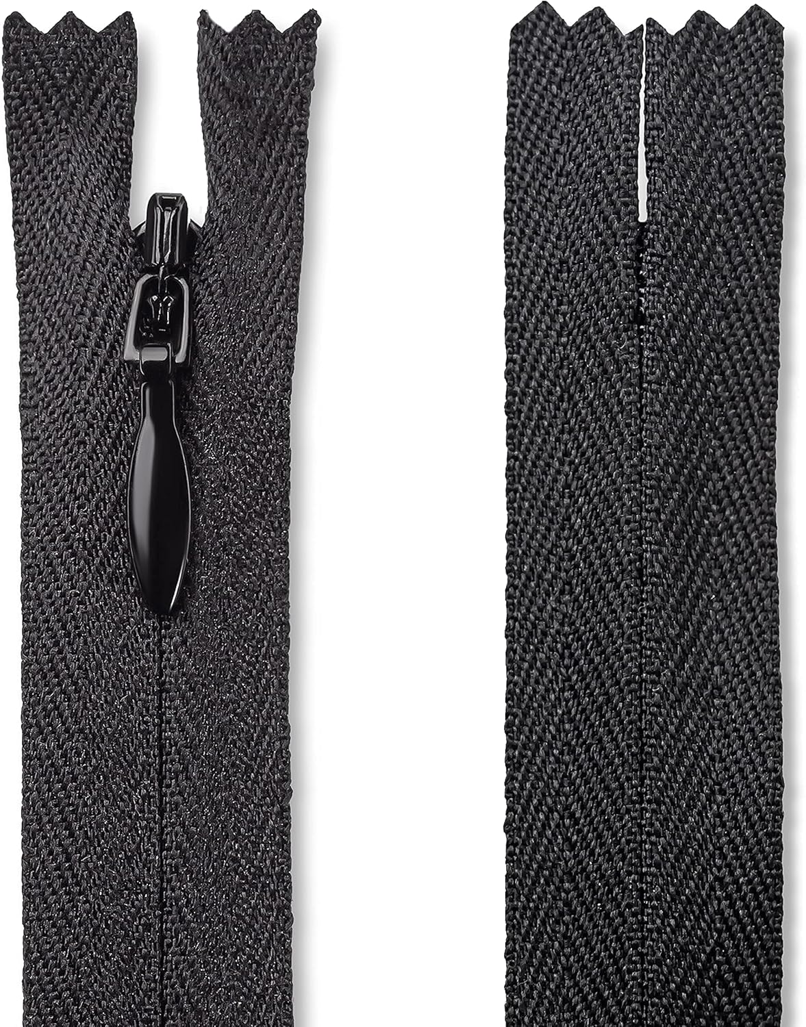 Amazon.com: 20 Inch Invisible Nylon Zipper – Non-Separating, Black ...