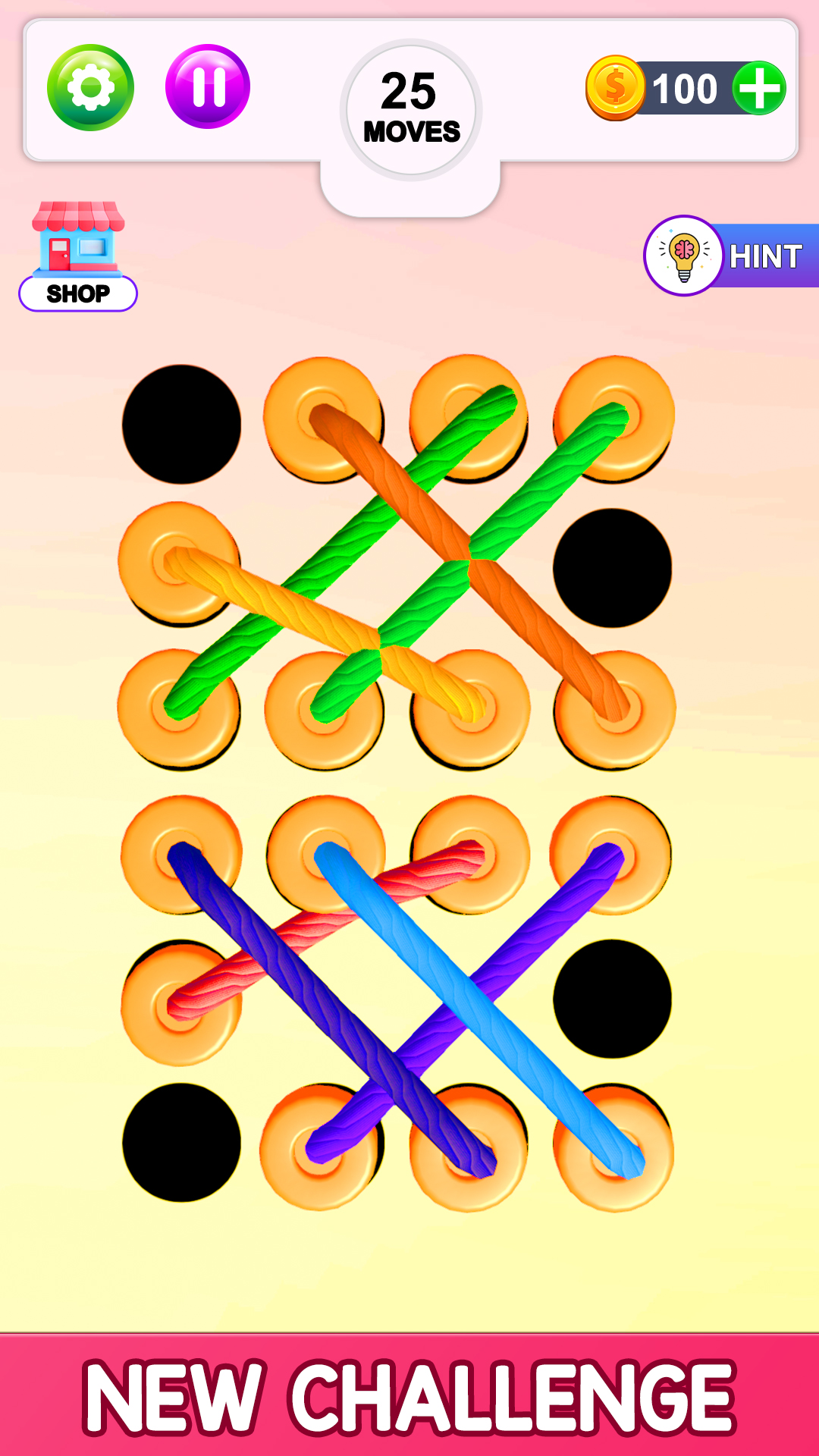 Twisted Tangle Rope Master Game 2024 to Untangle Rope Tangle Knot for Color Goods Sort Puzzle ...