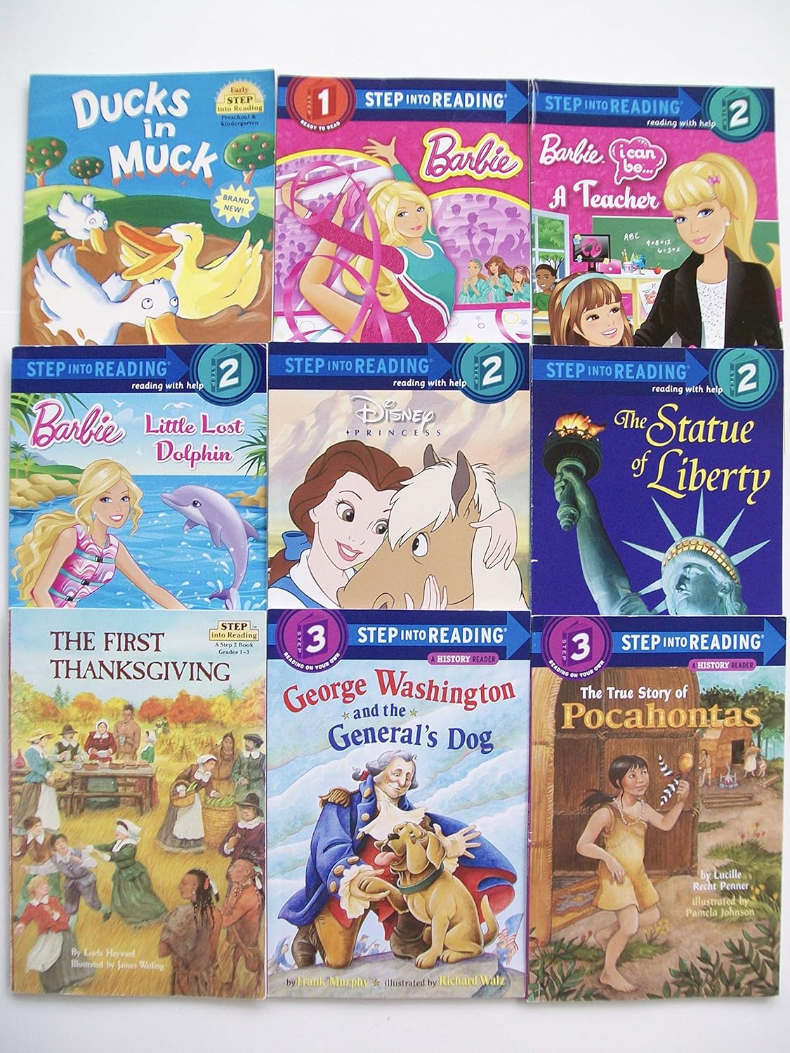 Step into Reading Series (9 Set) Ducks in Muck, I Can Be a Gymnast ...