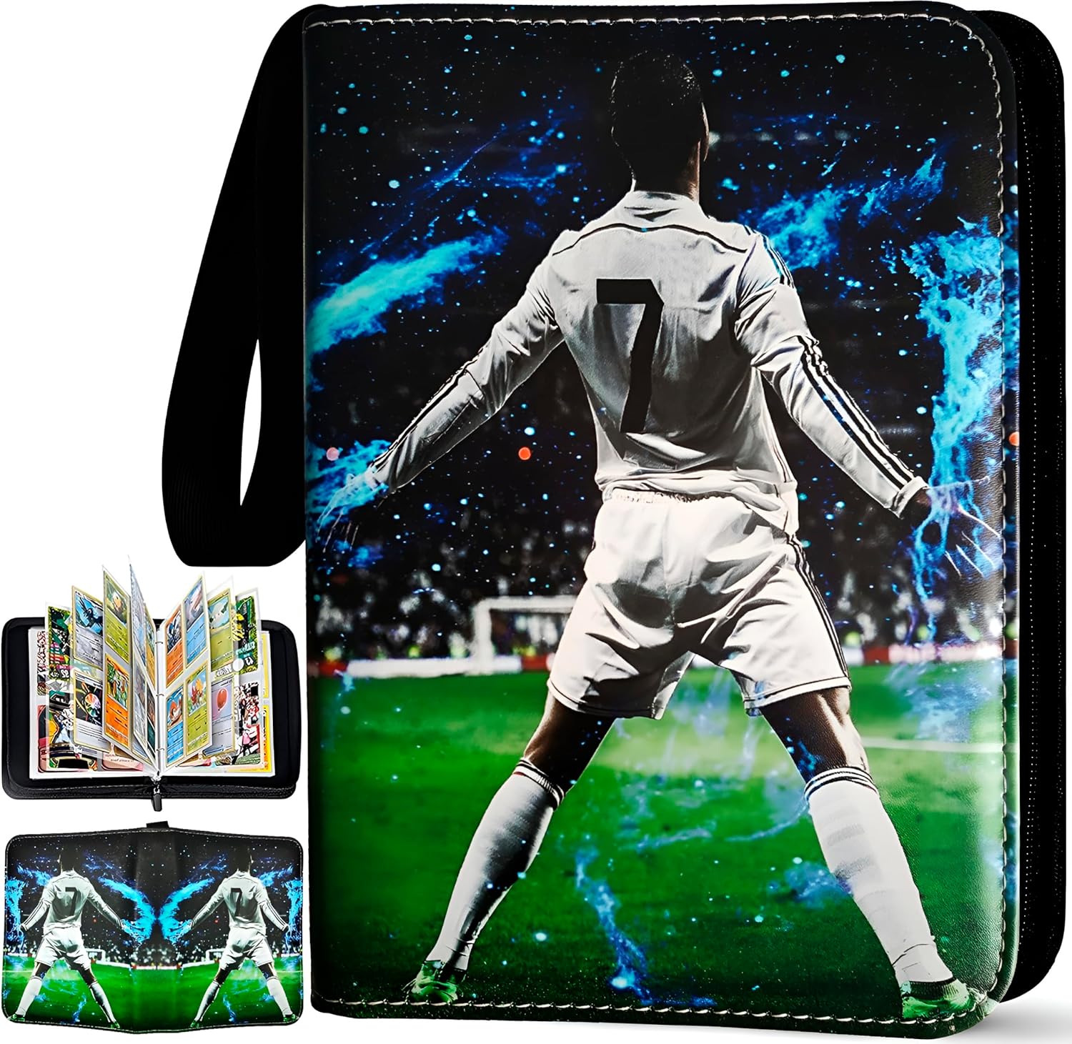 Amazon.com: Soccer Card Binder 440 Pockets, 55 Sleeves Small Soccer ...