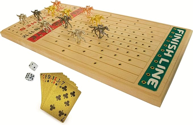 Amazon.com: FINENI Original Horse Racing Board Game with Luxurious ...