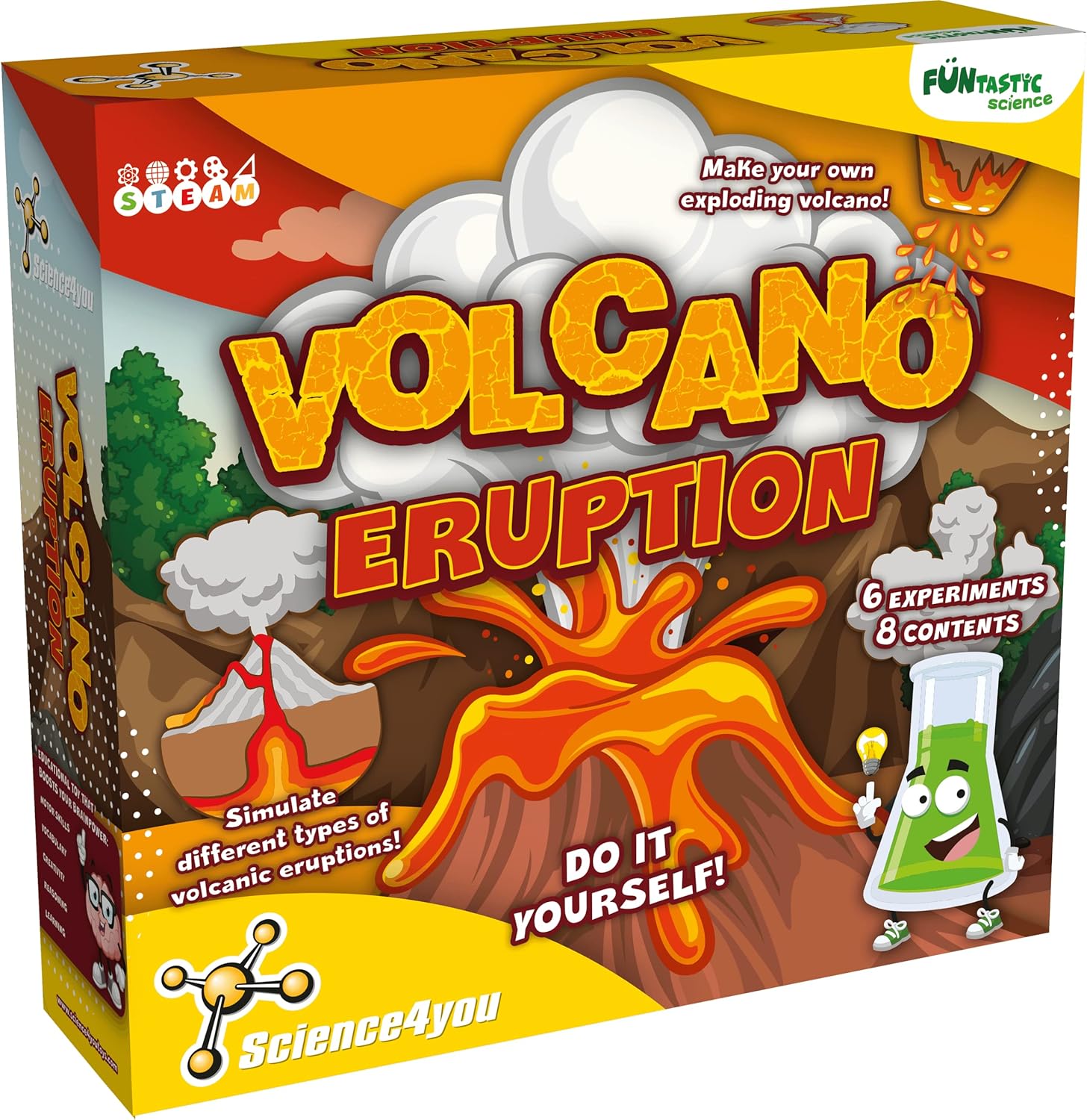 Science4you: Funtastic Science: Volcano Eruption | Make Your Own ...