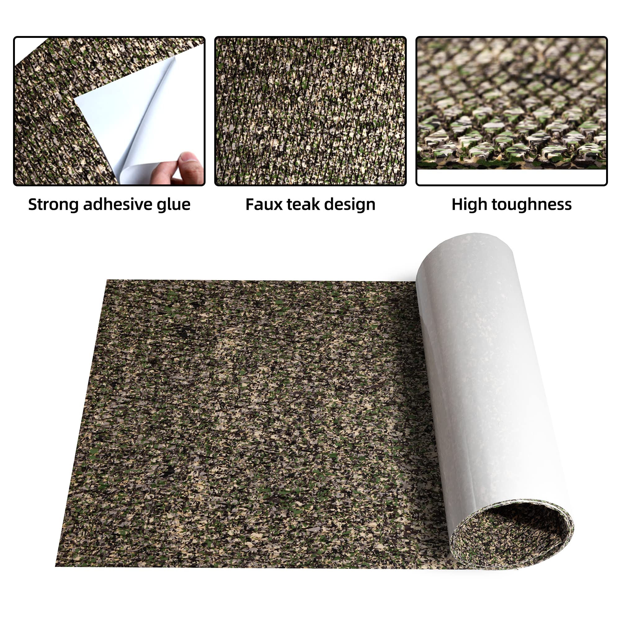 Snapklik.com : FOCEAN Boat Flooring EVA Foam Boat Decking Faux Teak ...