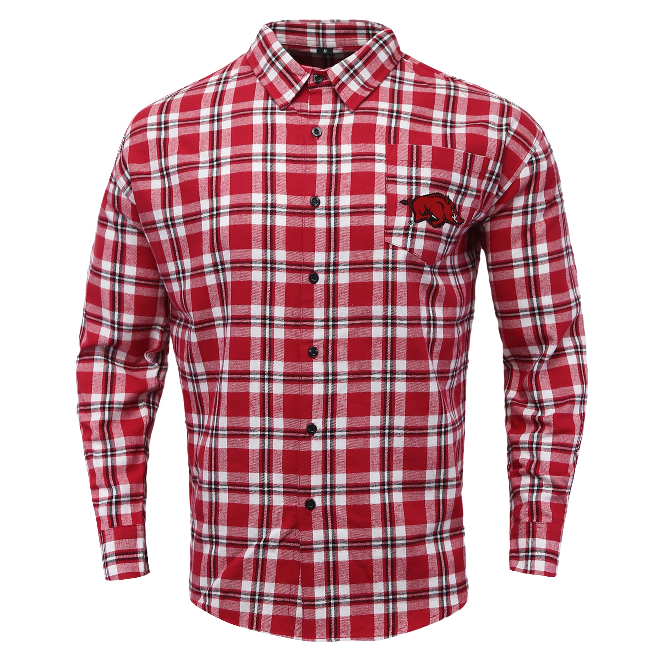 SIZE XLARGE FOCO Men's NCAA College Team Logo Long Sleeve Flannel Shirt ...