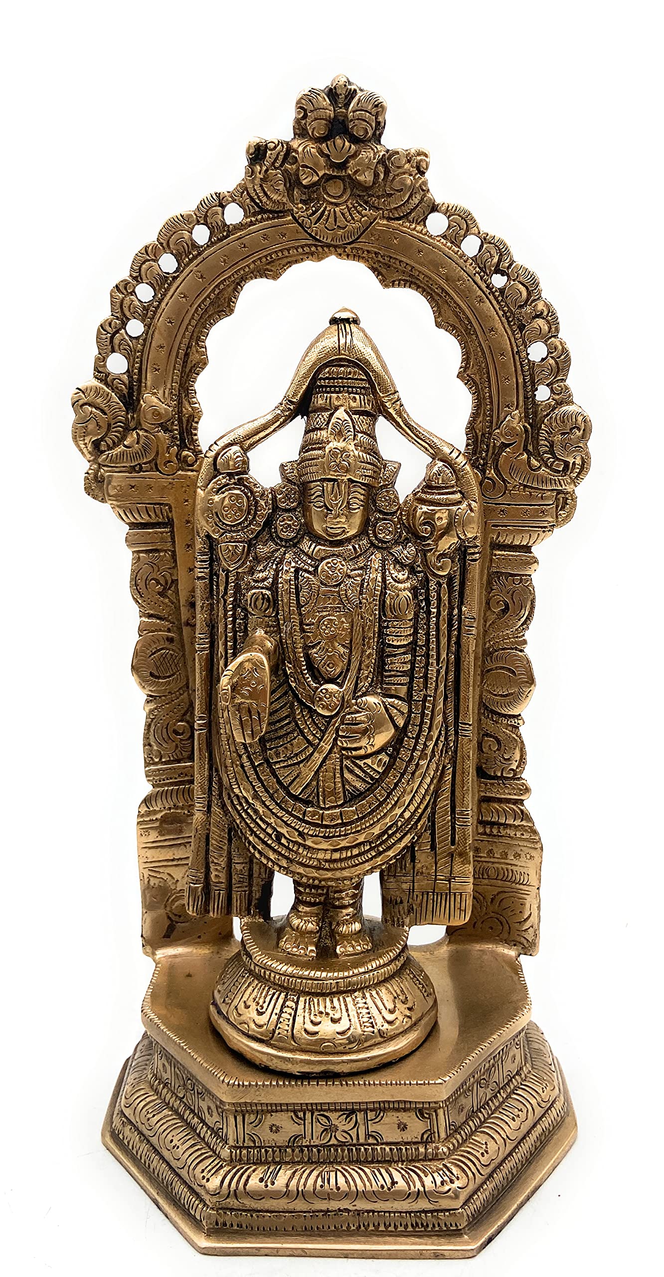 South Indian Arts Brass Venkateswara Idol Lord Thirupathi Statue Lord ...