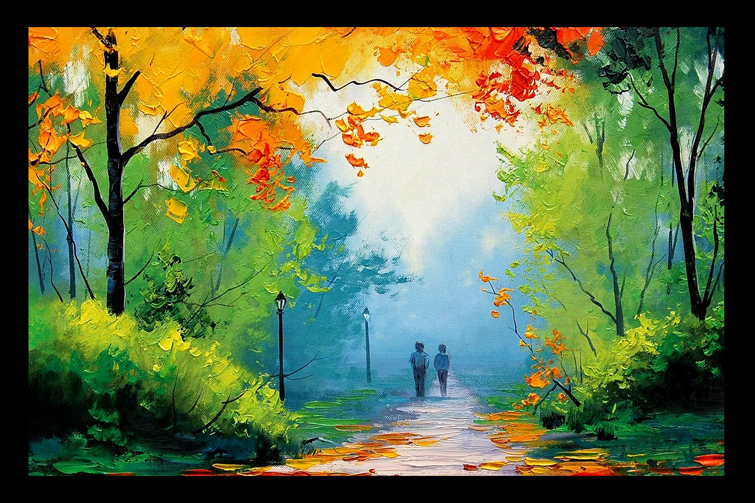 Abstract Nature Paintings Abstract Painting Nature Bright Colours