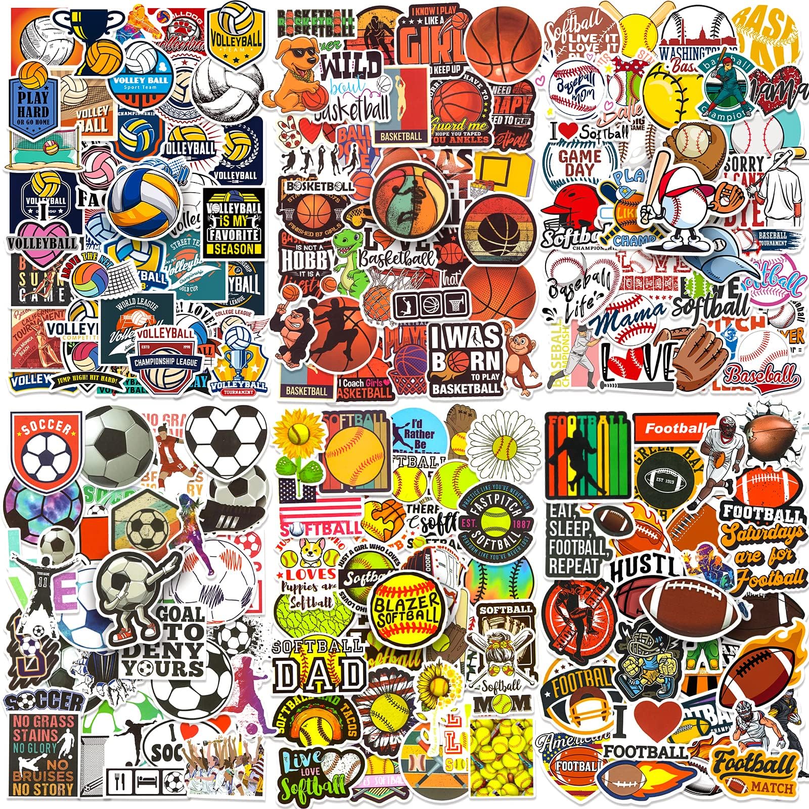 Amazon.com: Basketball Stickers, Girl Basketball Stickers,Water Bottle ...