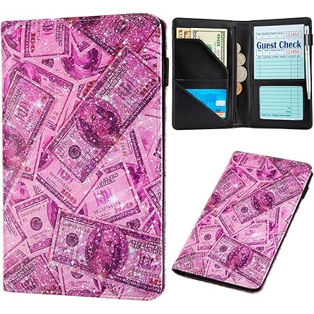 Amazon.com: Beceere Pink Server Book, Server Books for Waitress, Server ...