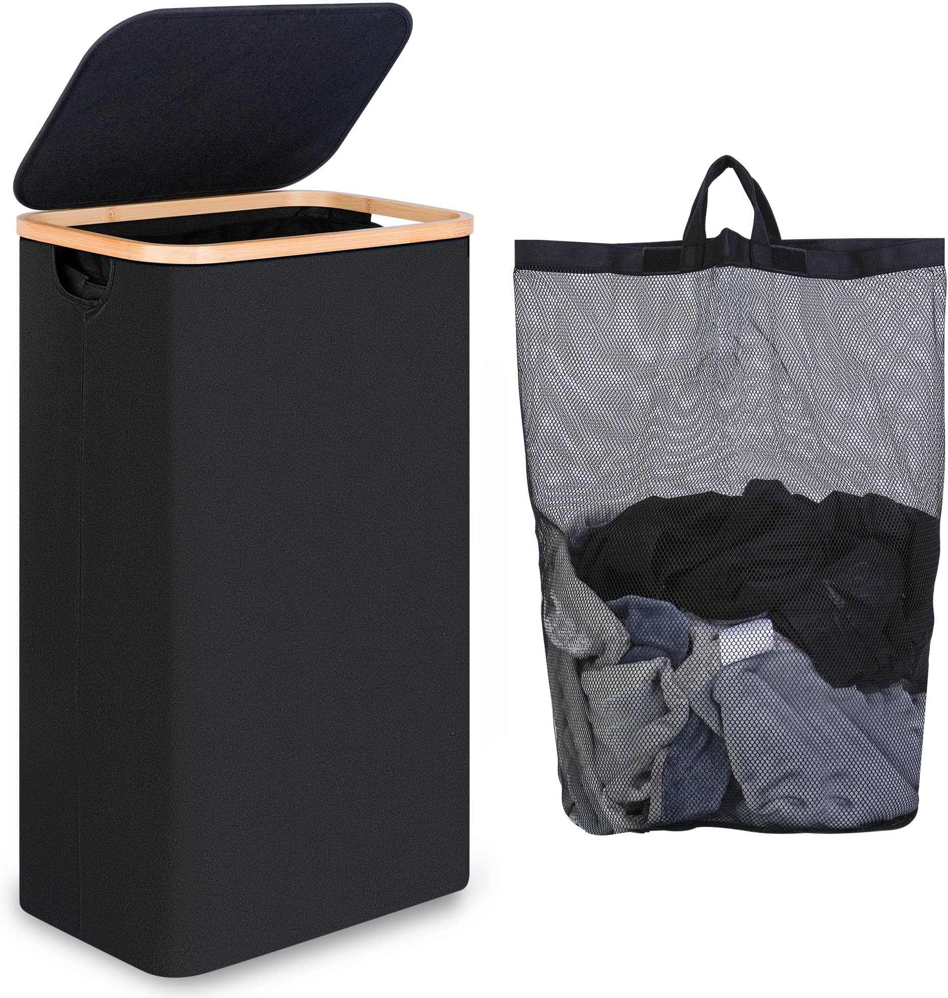 Amazon.com: SUOCO Laundry Hamper with Lid, 29 Gal (110L) Clothes Basket ...