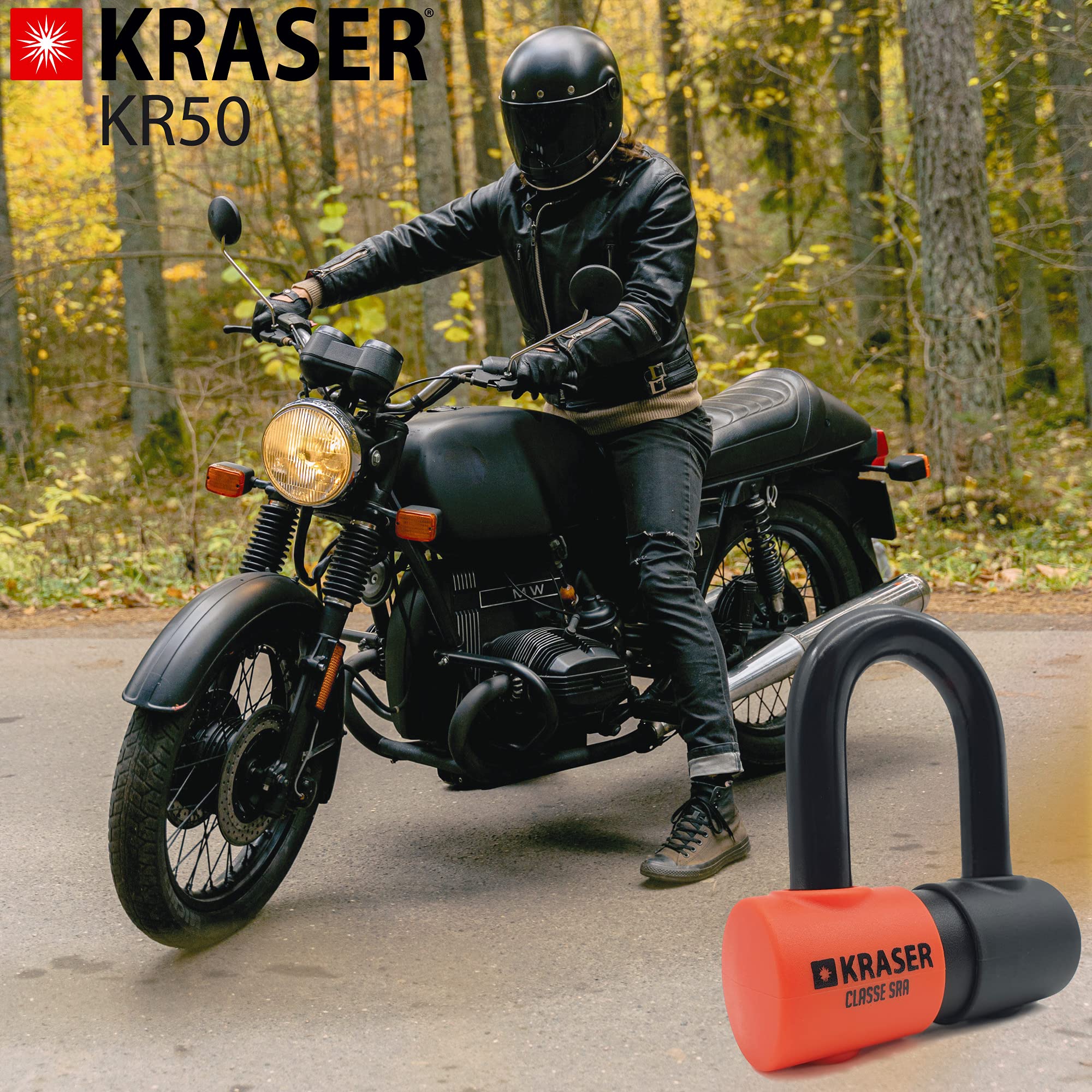 Snapklik.com : KR50 Motorcycle Disc Lock Mini U SRA Approved, Tested ...