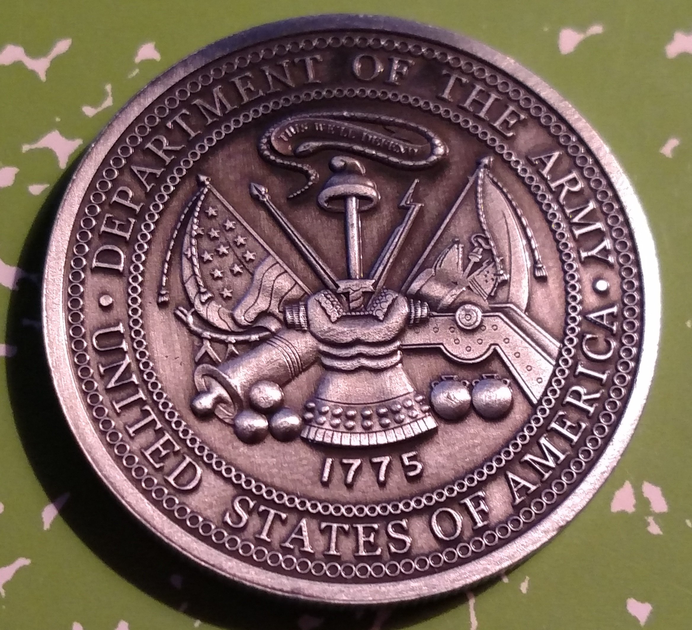 Buy US Army M1A1 Abrams Main Battle Tank Military Challenge Art Coin ...