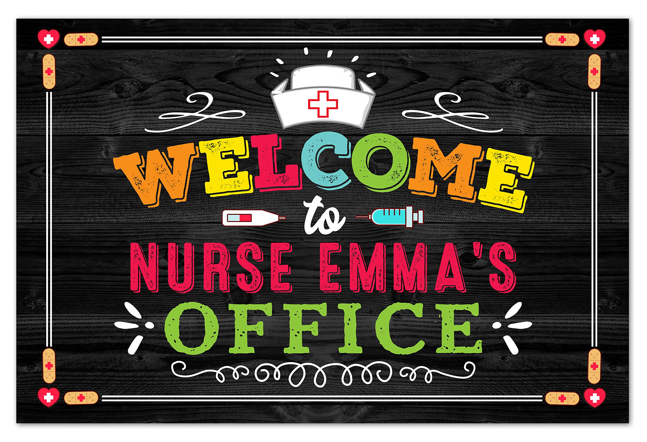 Amazon.com : HYTURTLE Personalized School Nurse Office Decor - Nurse ...