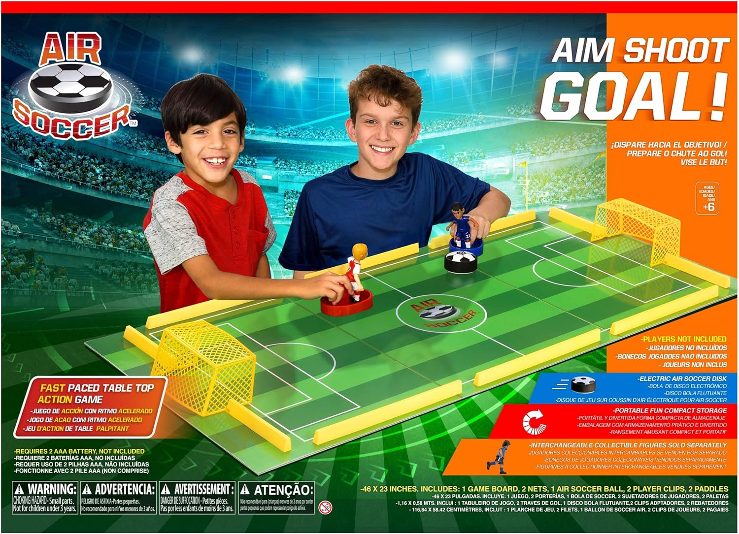 Amazon.com: Air Soccer Table Top Game, Sports Board Games for Kids and ...
