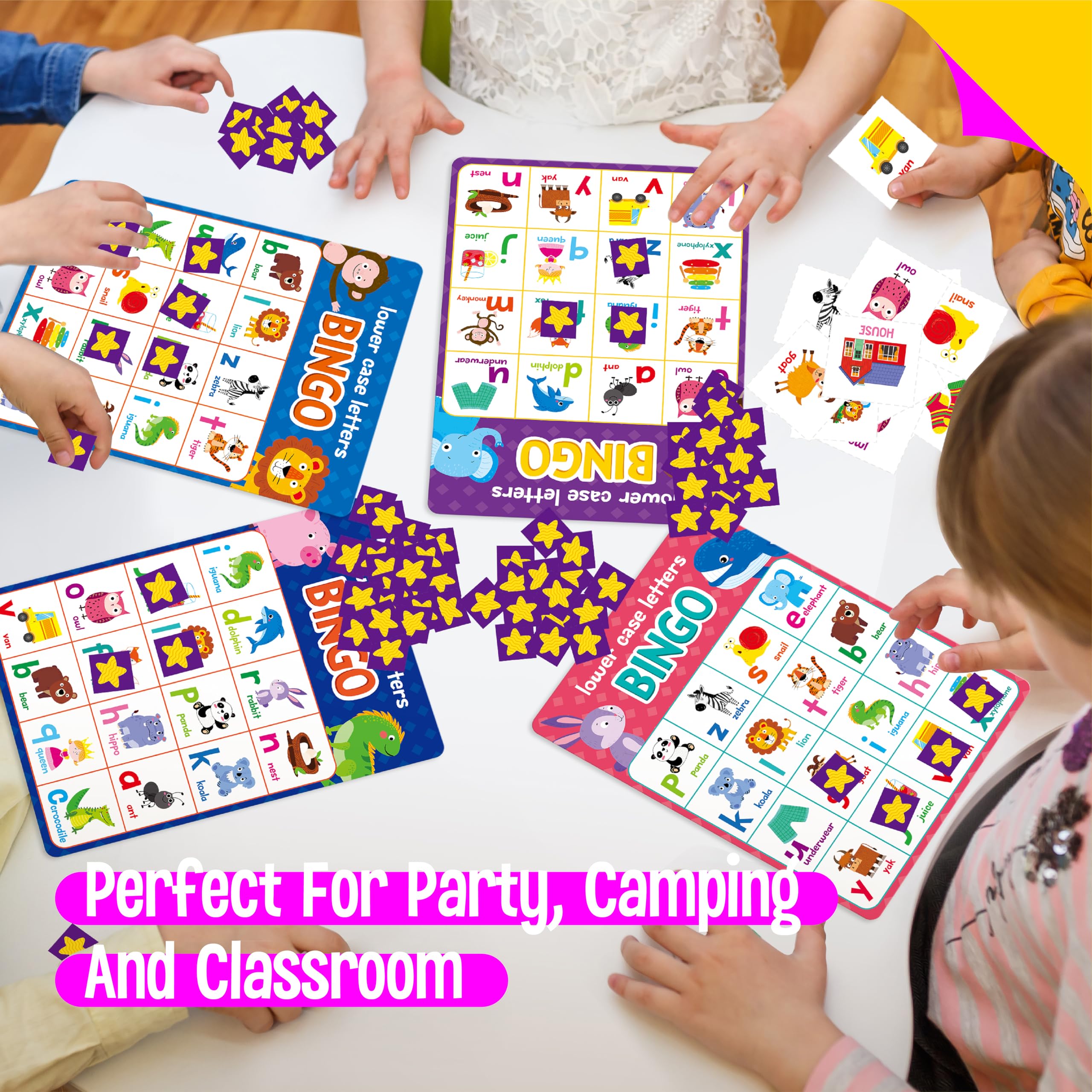 Snapklik.com : SpriteGru Alphabet & Numbers Bingo Game, Upper/Lowercase ...