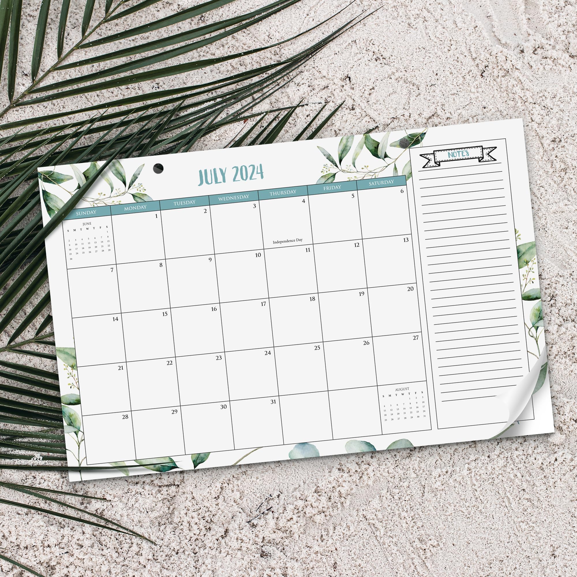 Snapklik.com : Aesthetic 2024-2025 Desk Calendar - Runs From January ...