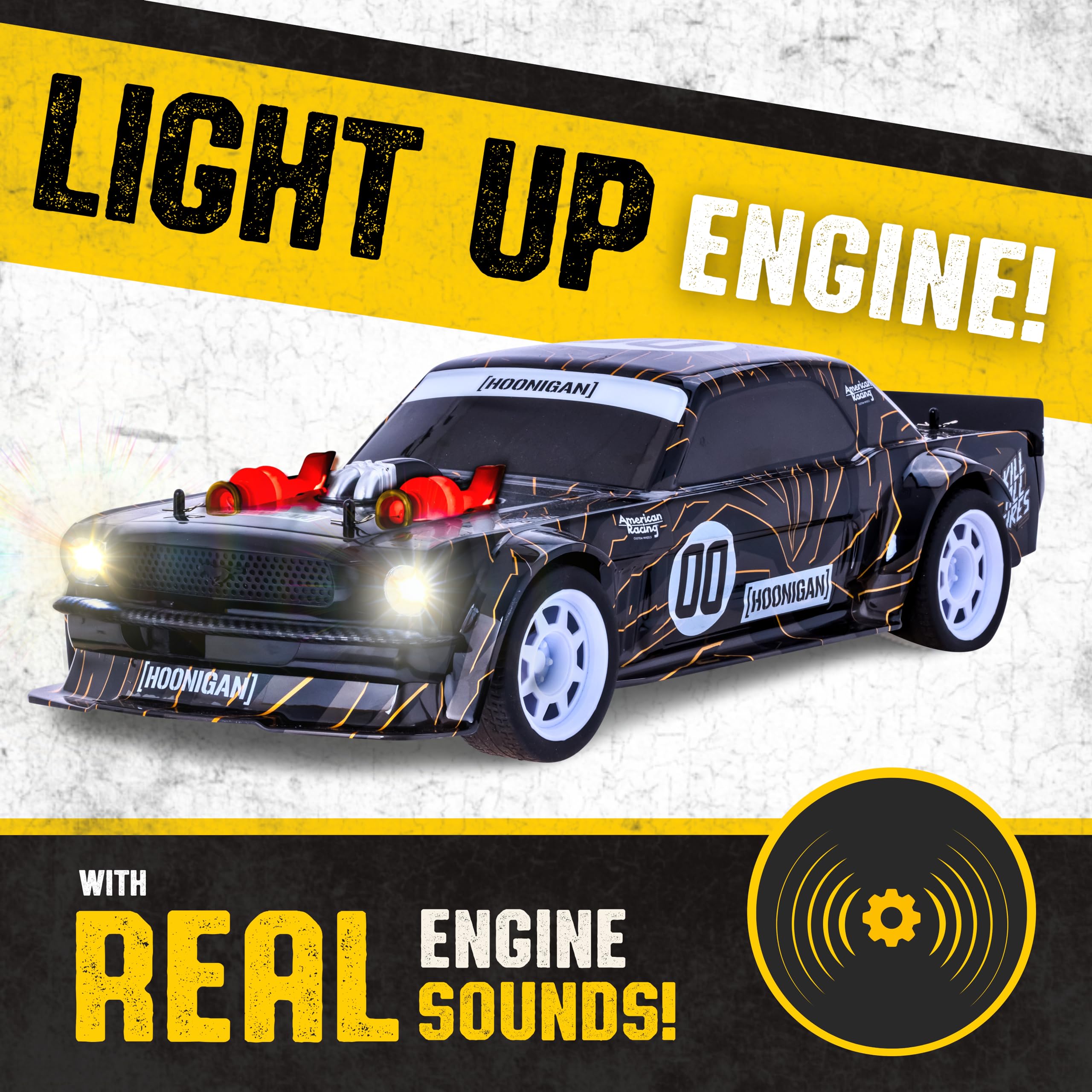 Flybar Hoonigan, Mustang Remote Control Car for Kids â€“ RC Car, RC ...