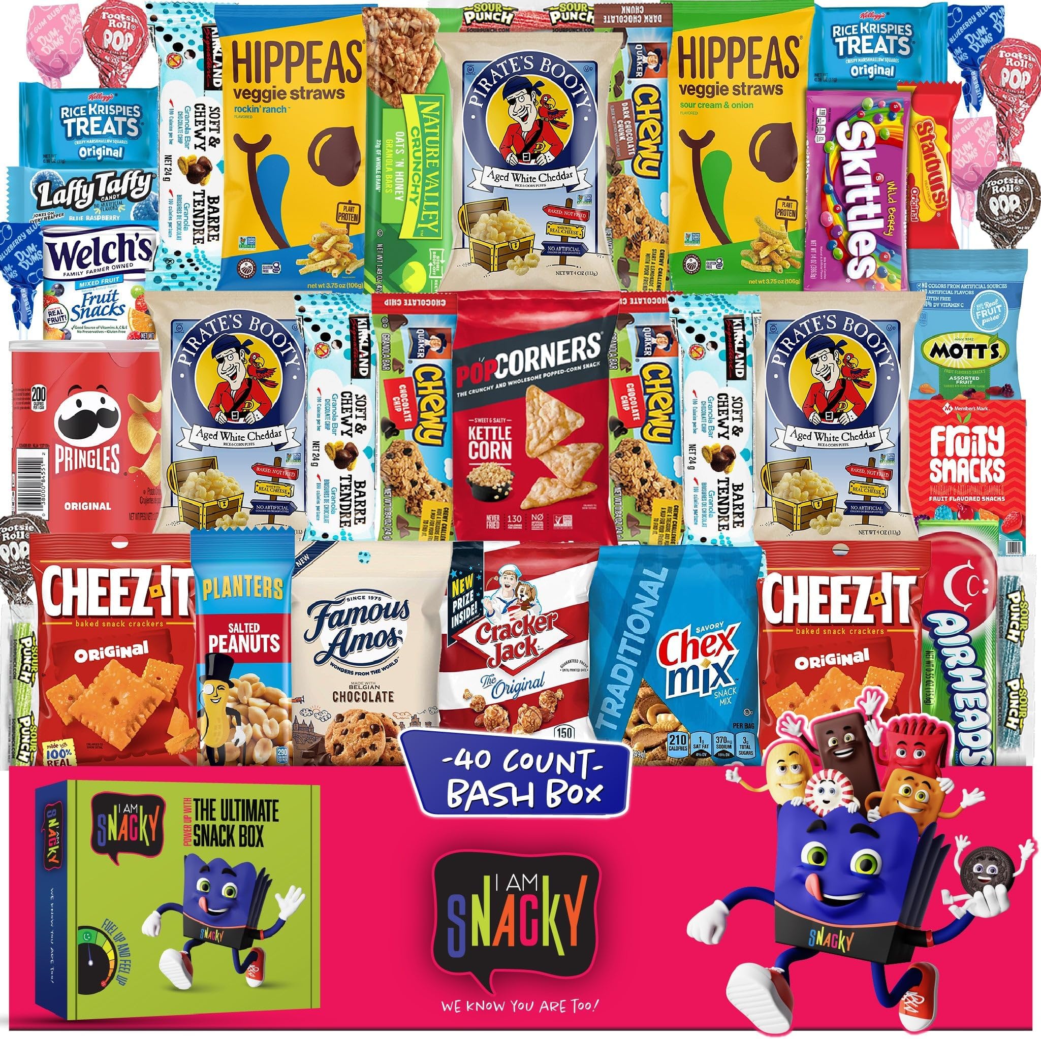 Amazon.com: I AM Snacky - Snack Box Variety Pack Care Package ...