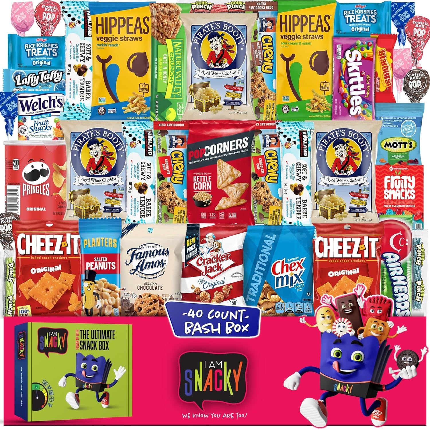 Amazon.com: I AM Snacky - Snack Box Variety Pack Care Package ...
