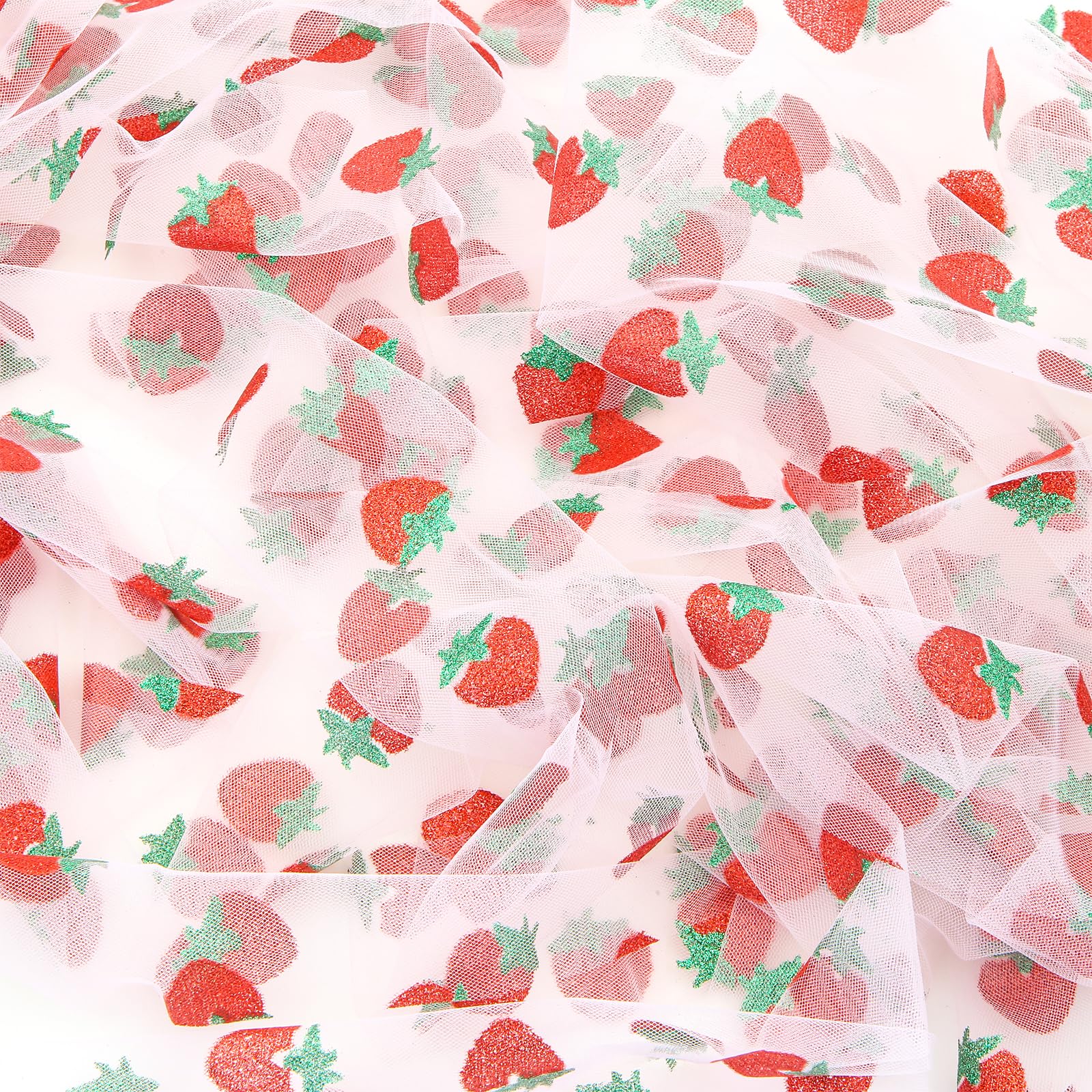 Amazon.com: Strawberry Pink Tulle Ribbon - 6 inch x 8 Yards, Shiny ...