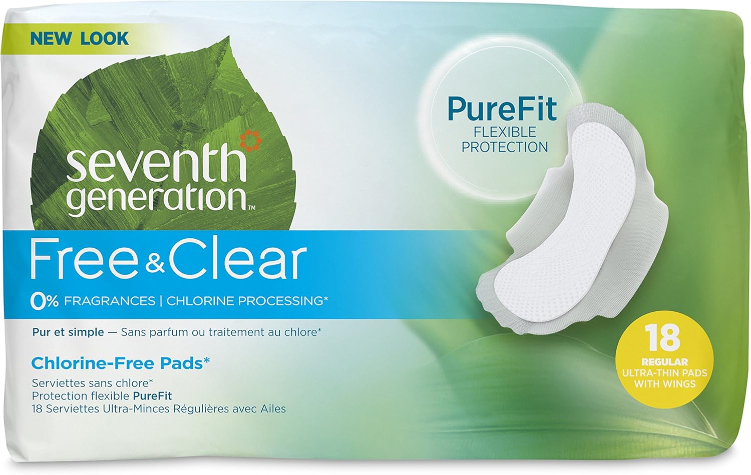 Amazon.com : Seventh Generation Free and Clear Ultra Thin Pads with ...
