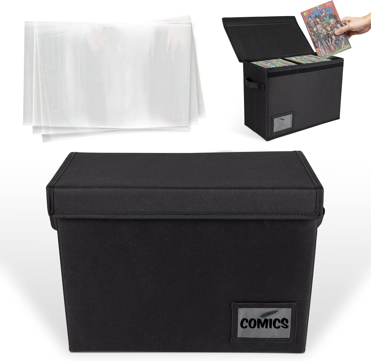 Amazon.com: Comic Book Storage Box - Collapsible Water-Proof Comic Book ...