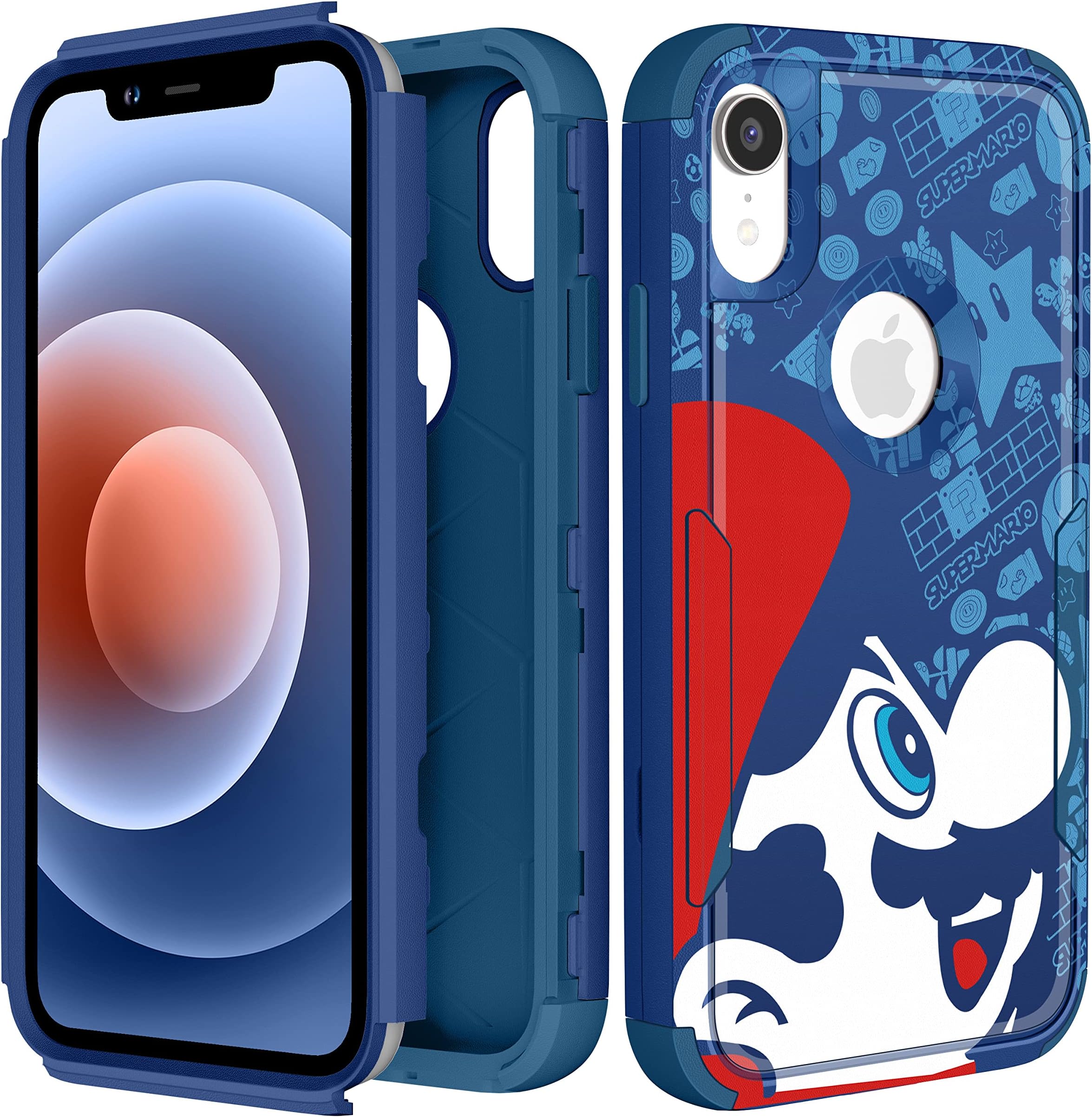 Amazon.com: Coralogo for iPhone XR TPU Case, 3D Cute Cartoon Funny ...