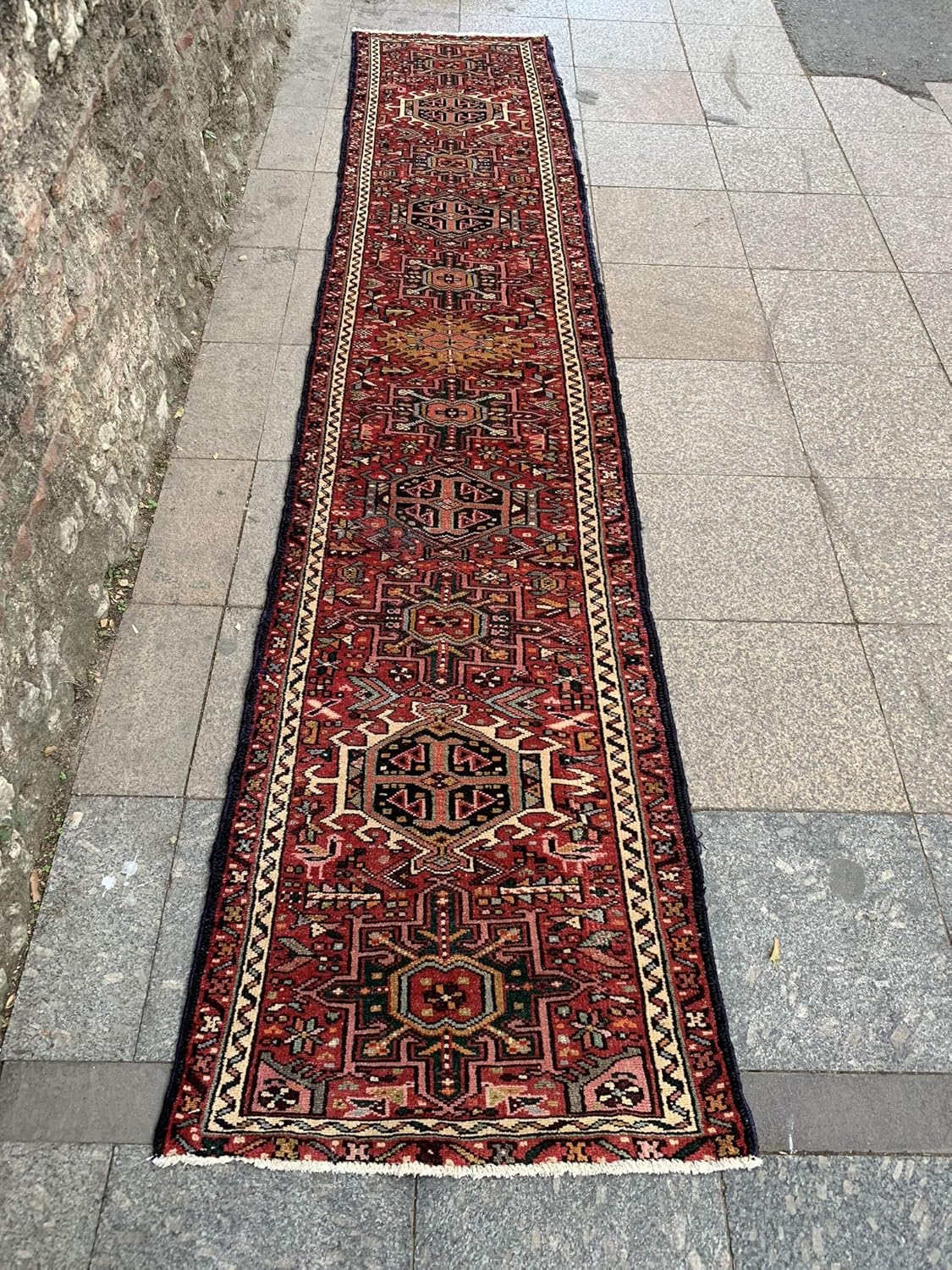 Amazon.com: 2.5x11.9 Feet Narrow Rug Runner Ethnic Rug Runner Vintage ...