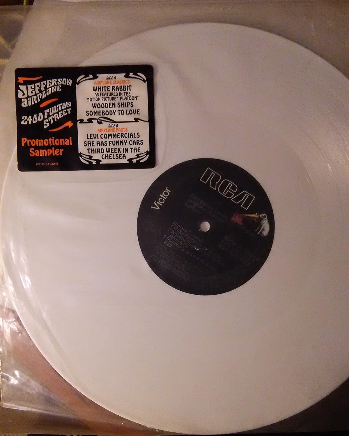 Jefferson Airplane - 2400 Fulton Street white vinyl sampler - Amazon ...