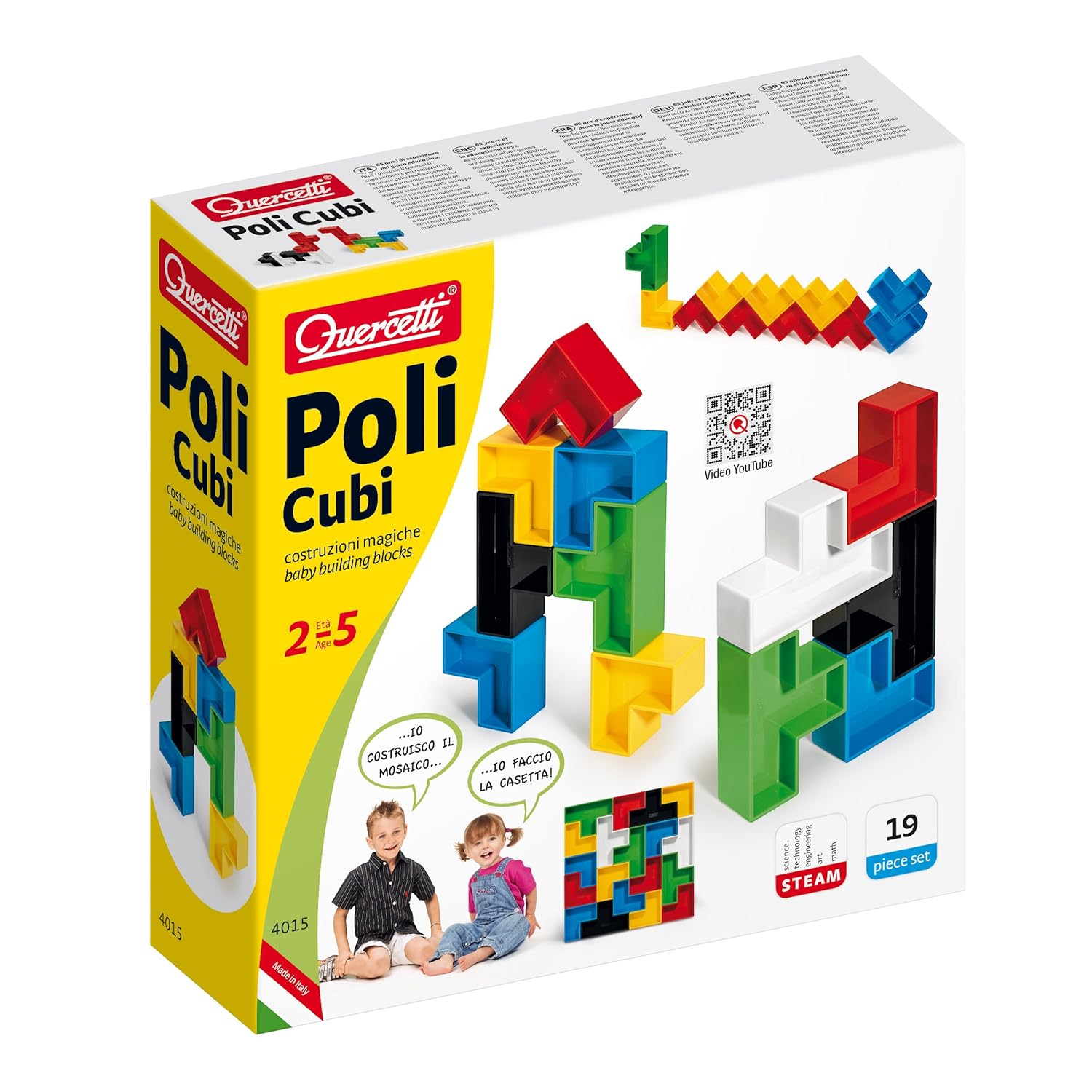 Quercetti Poli Cubi Baby Building Blocks : Amazon.in: Toys & Games
