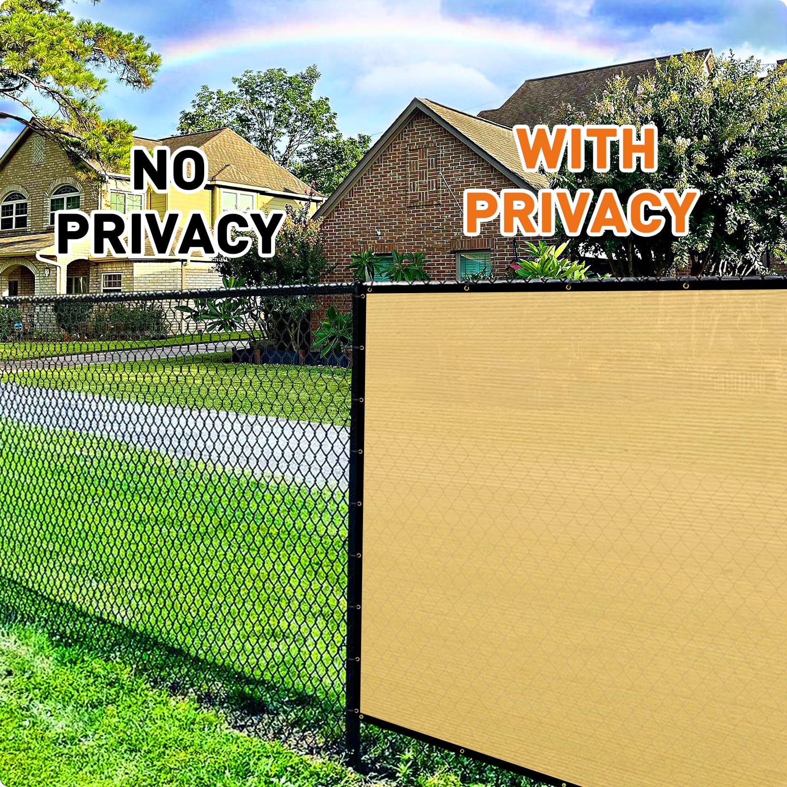 Snapklik.com : Cisvio 3X16 Fence Privacy Screen Heavy Duty 170 GSM ...