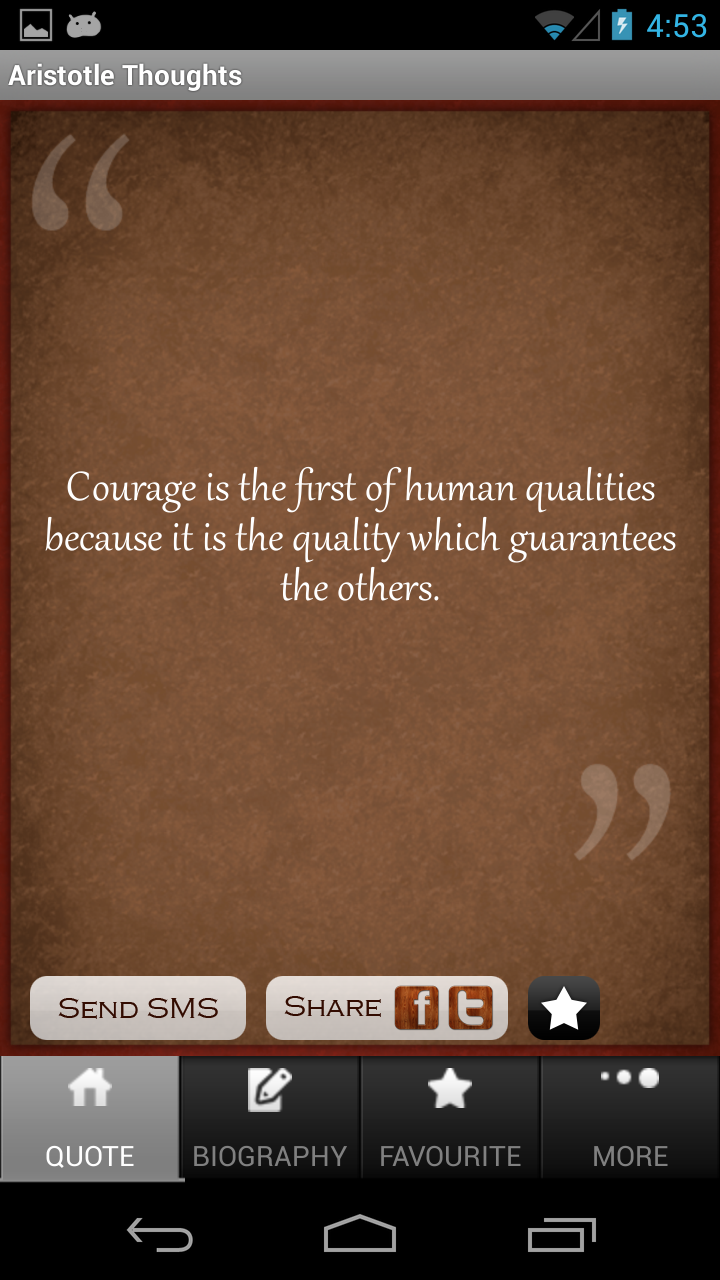 Aristotle Thoughts - App on the Amazon Appstore