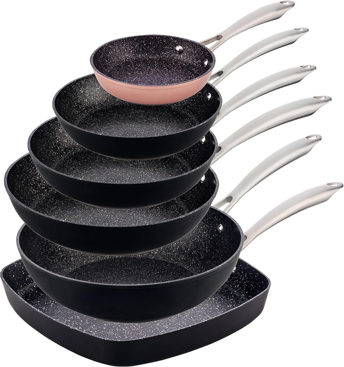 San Ignacio 4, 28 Vita Pfannen-Set: Ø16 Ø20 Ø24 Wok Ø28 und Grill 28 x ...