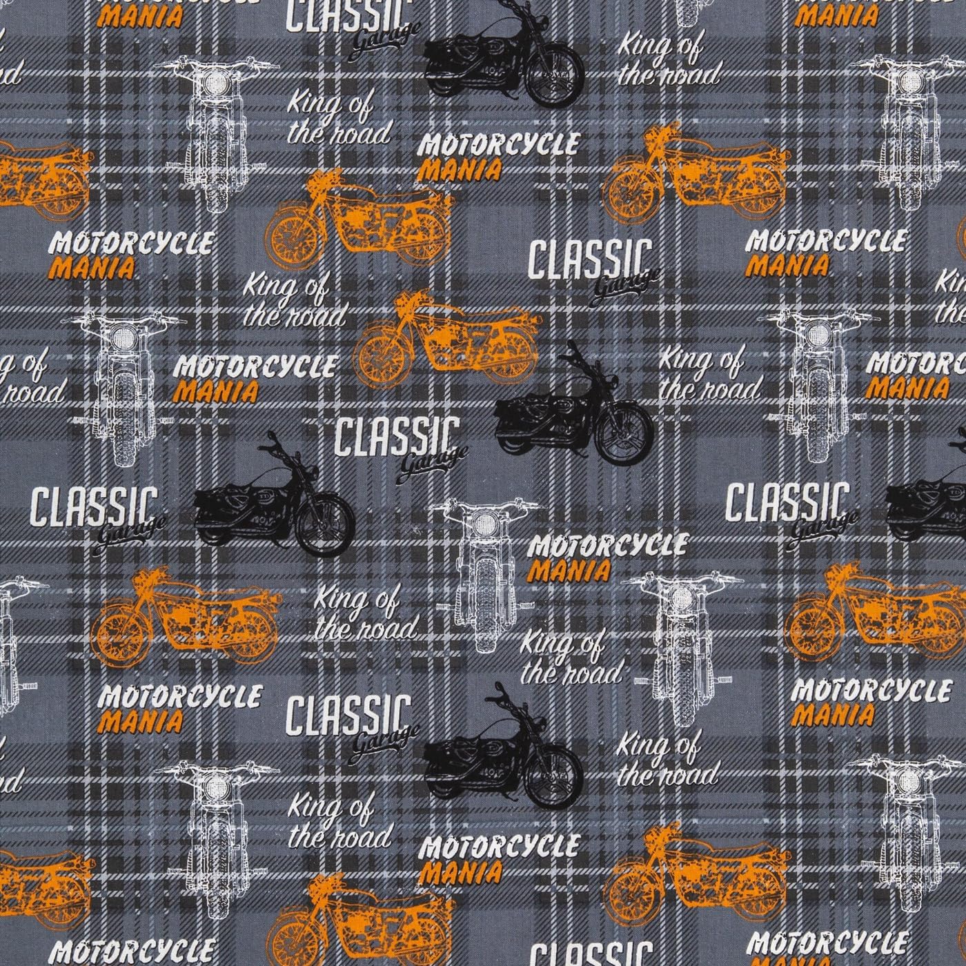 Amazon.com: Hobby Lobby Motorcycle Mania Cotton Calico Fabric (2 Yard ...