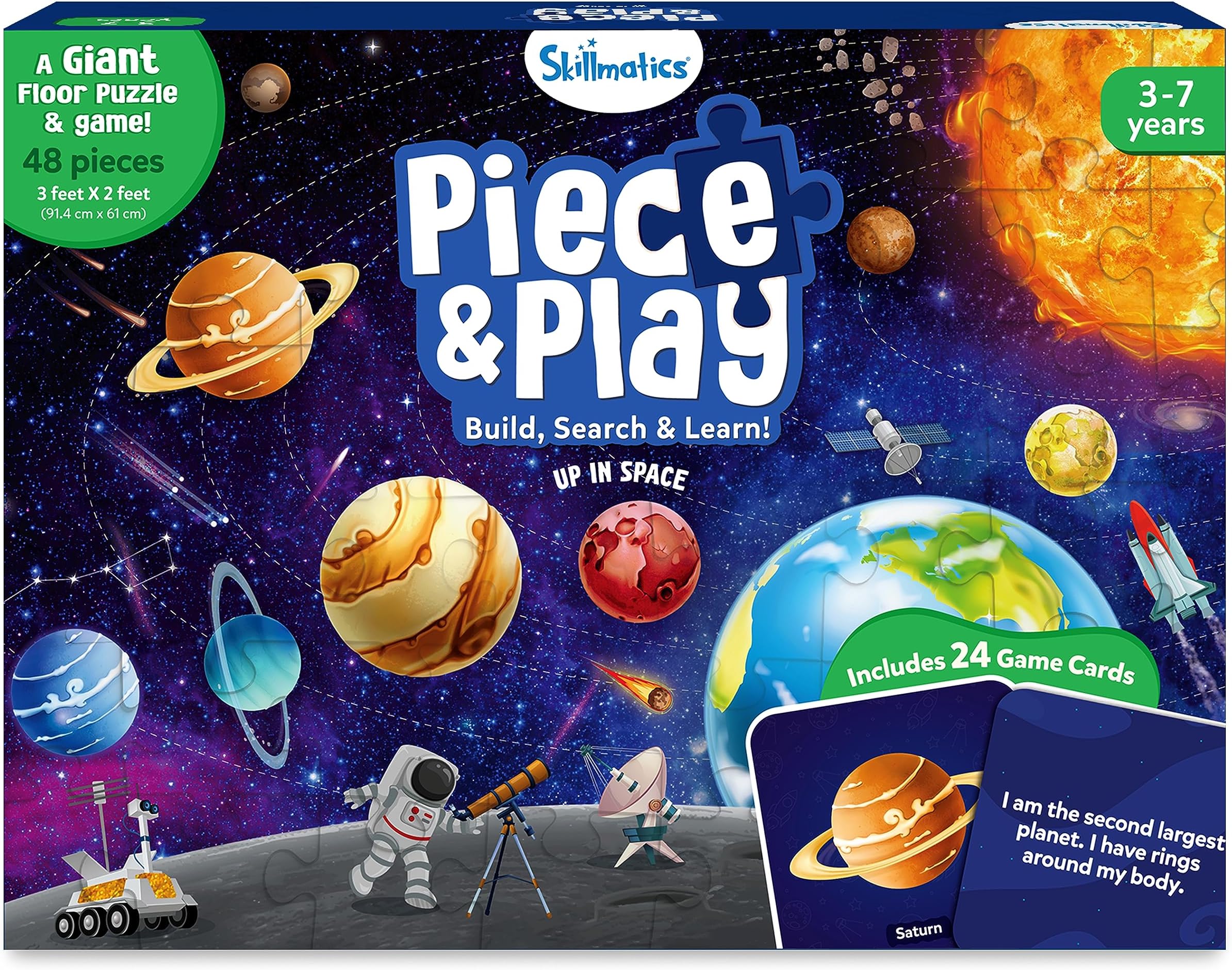 Skillmatics Floor Puzzle & Game - Piece & Play Space, Jigsaw & Toddler ...