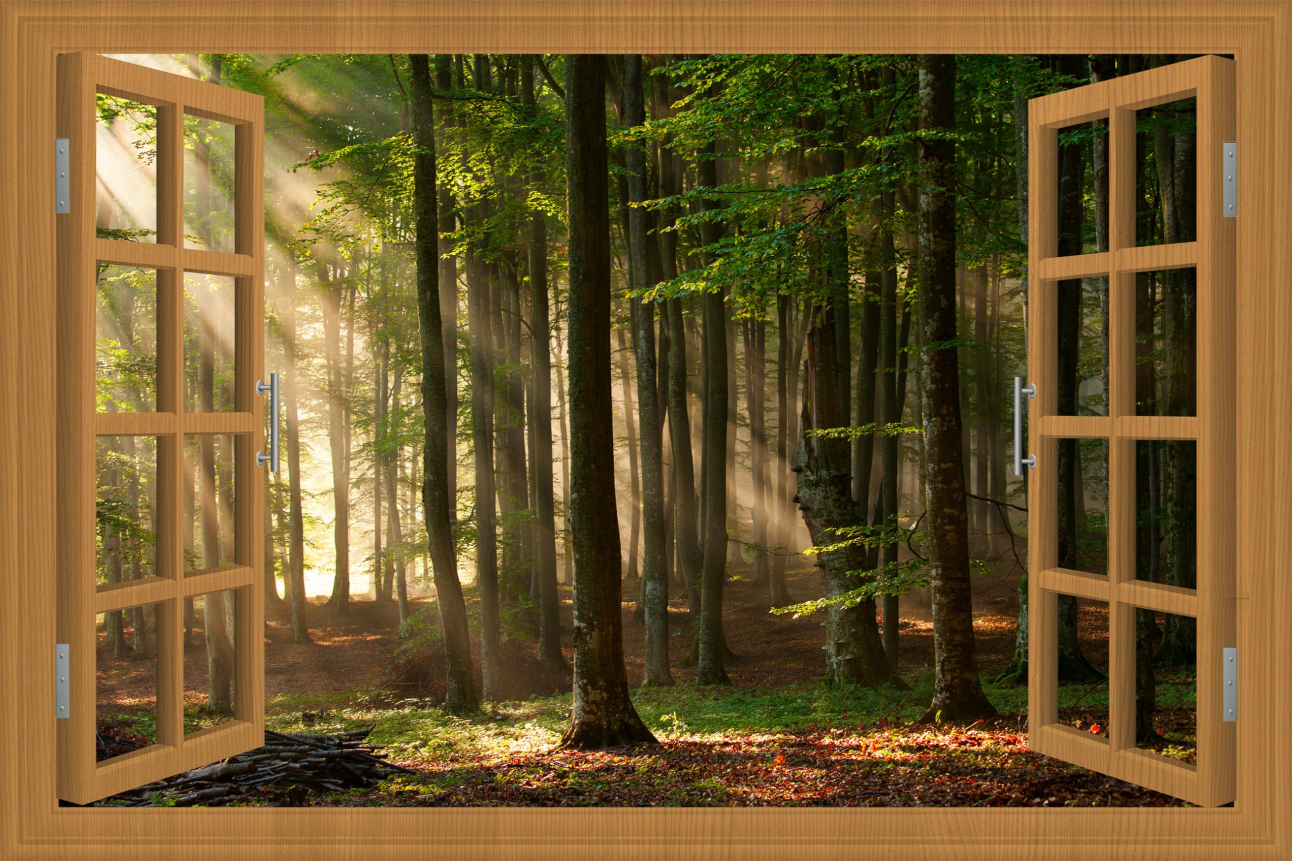 Fake Window For Walls Faux Window Decal Windows Poster Picture ...