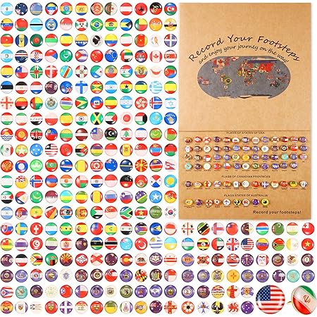 291 Pcs Flags Push Pins for Map World Flags Push Pins National Flag ...