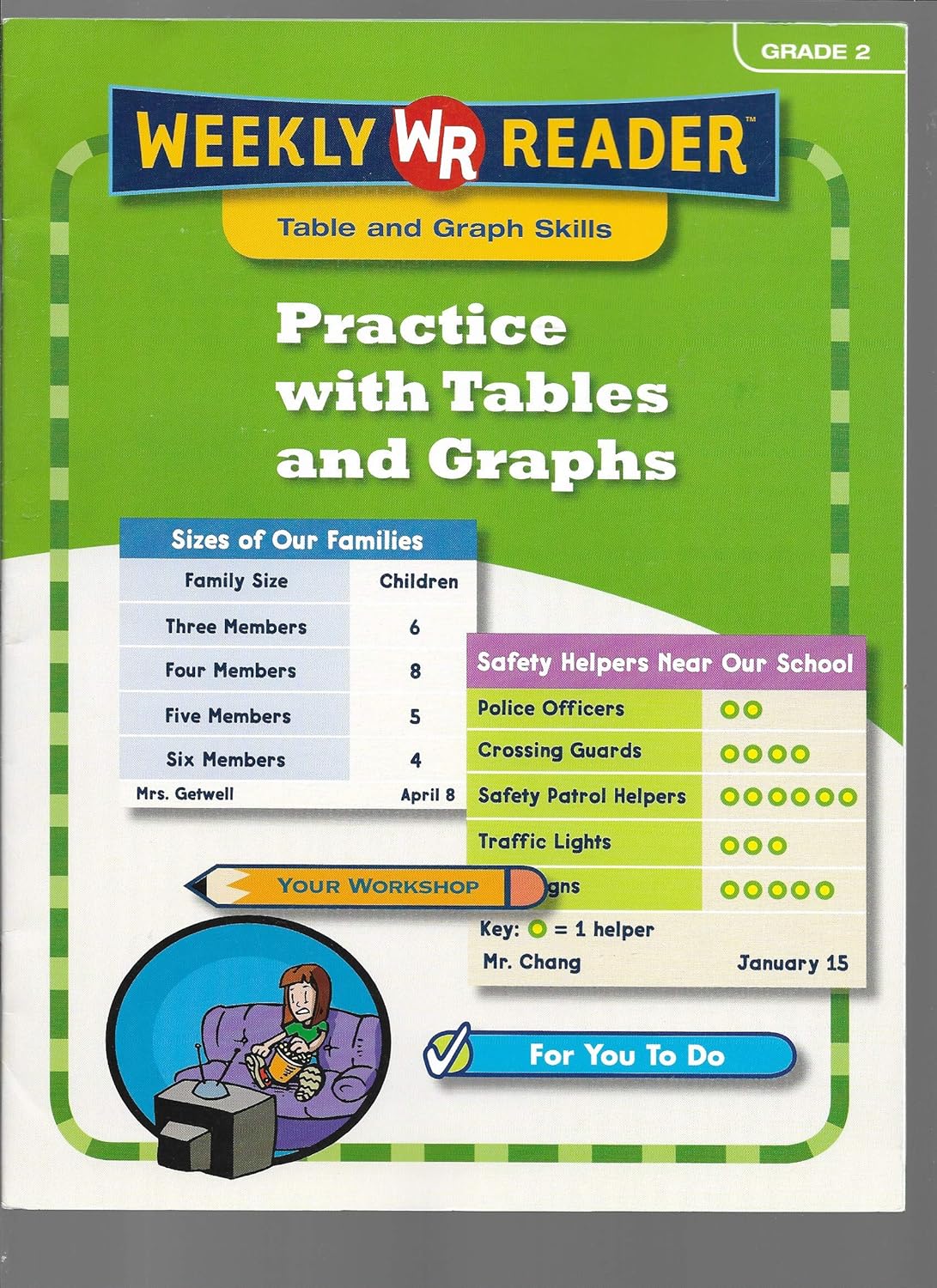 Practice with Tables and Graphs, Grade 2 (Table & Graph Skills series ...