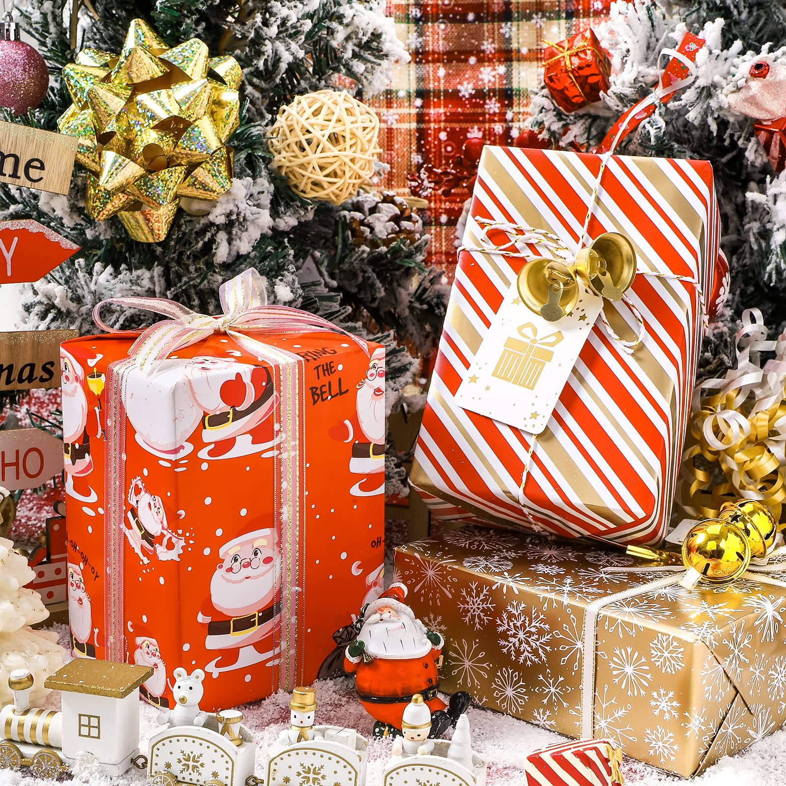 Snapklik.com : MAYPLUSS Christmas Wrapping Paper Roll - Mini Roll - 17. ...