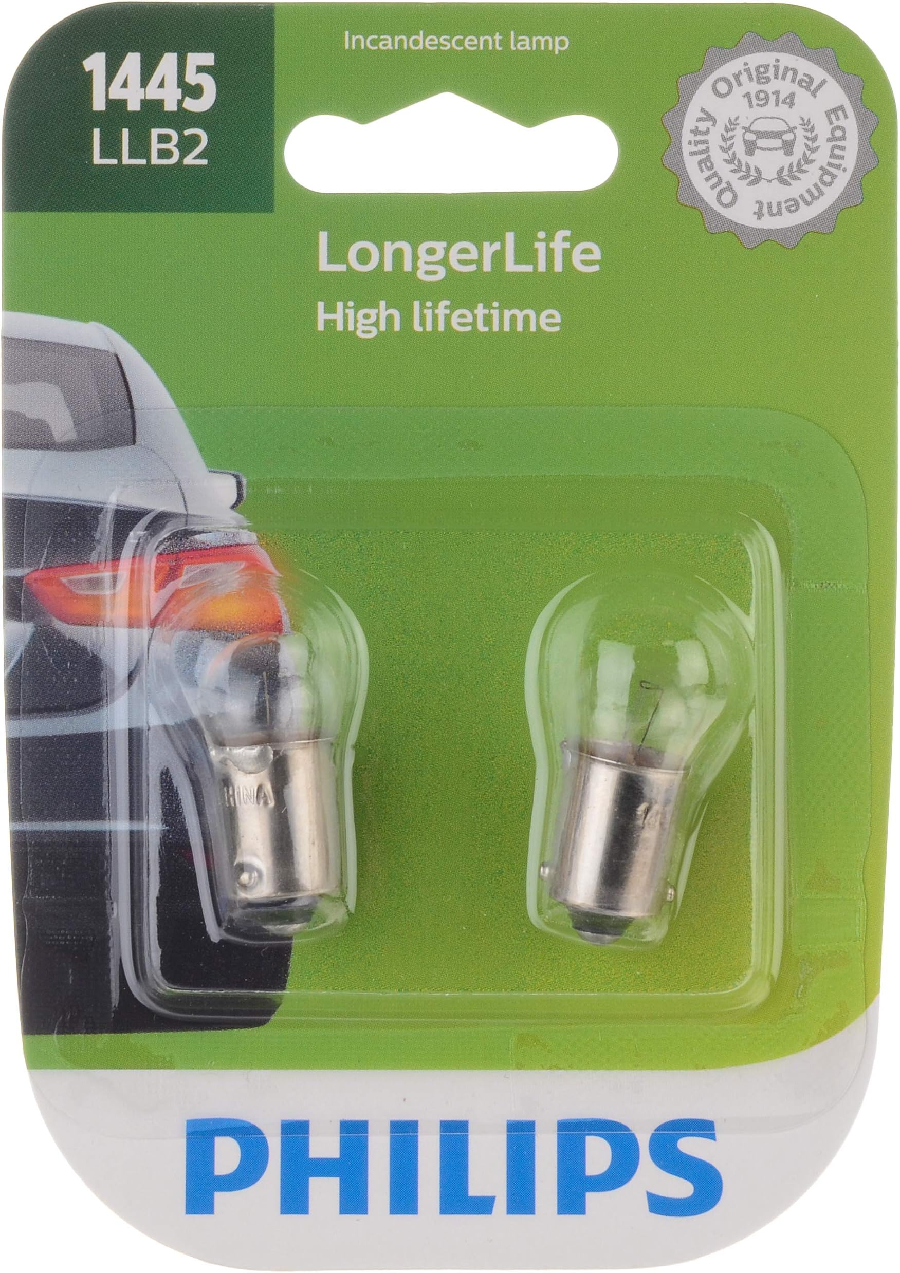 Amazon.com: Philips Automotive Lighting 1445 LongerLife Miniature Bulb ...