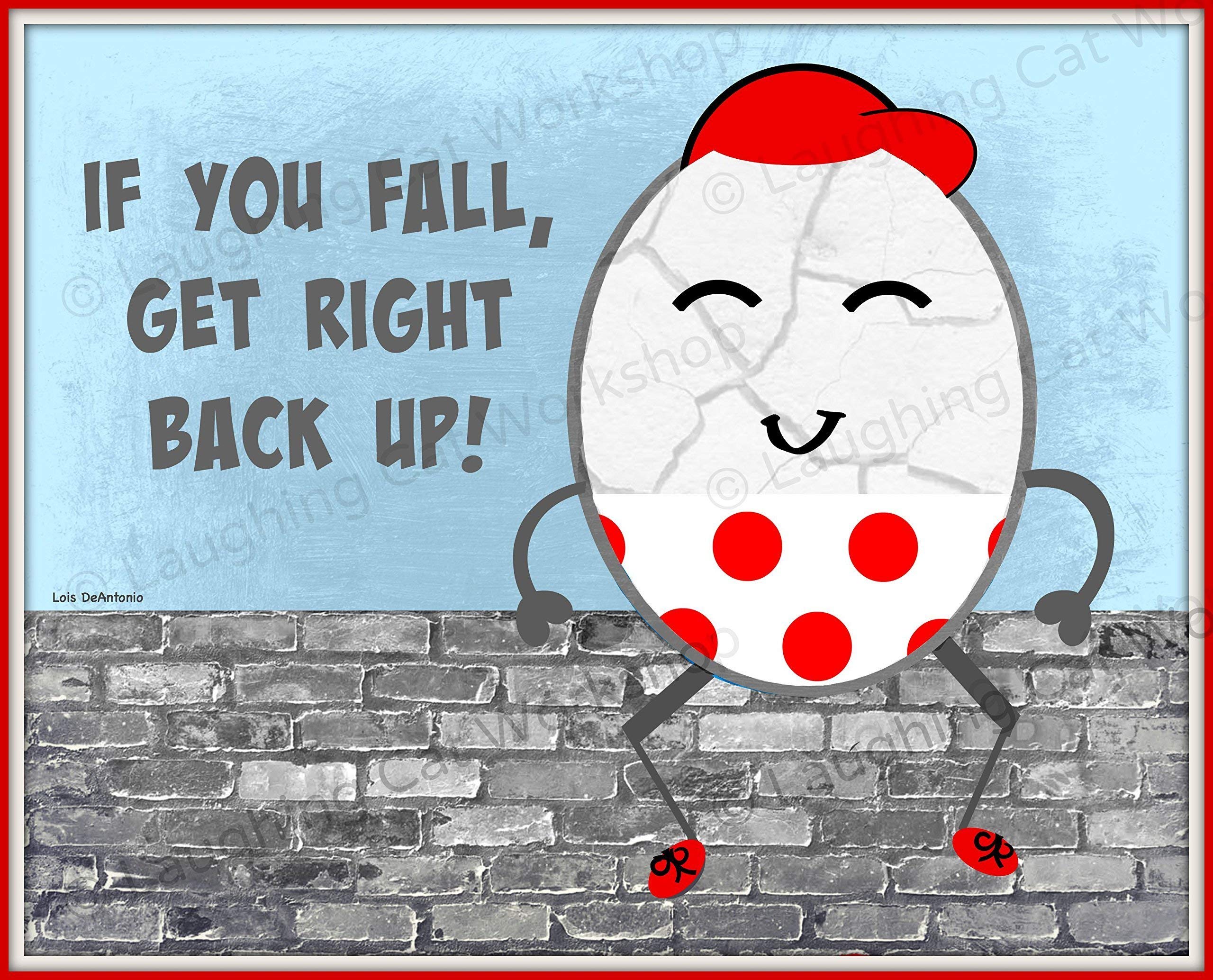 Buy Humpty Dumpty English Nursery Rhyme print Baby's Nursery Children's ...