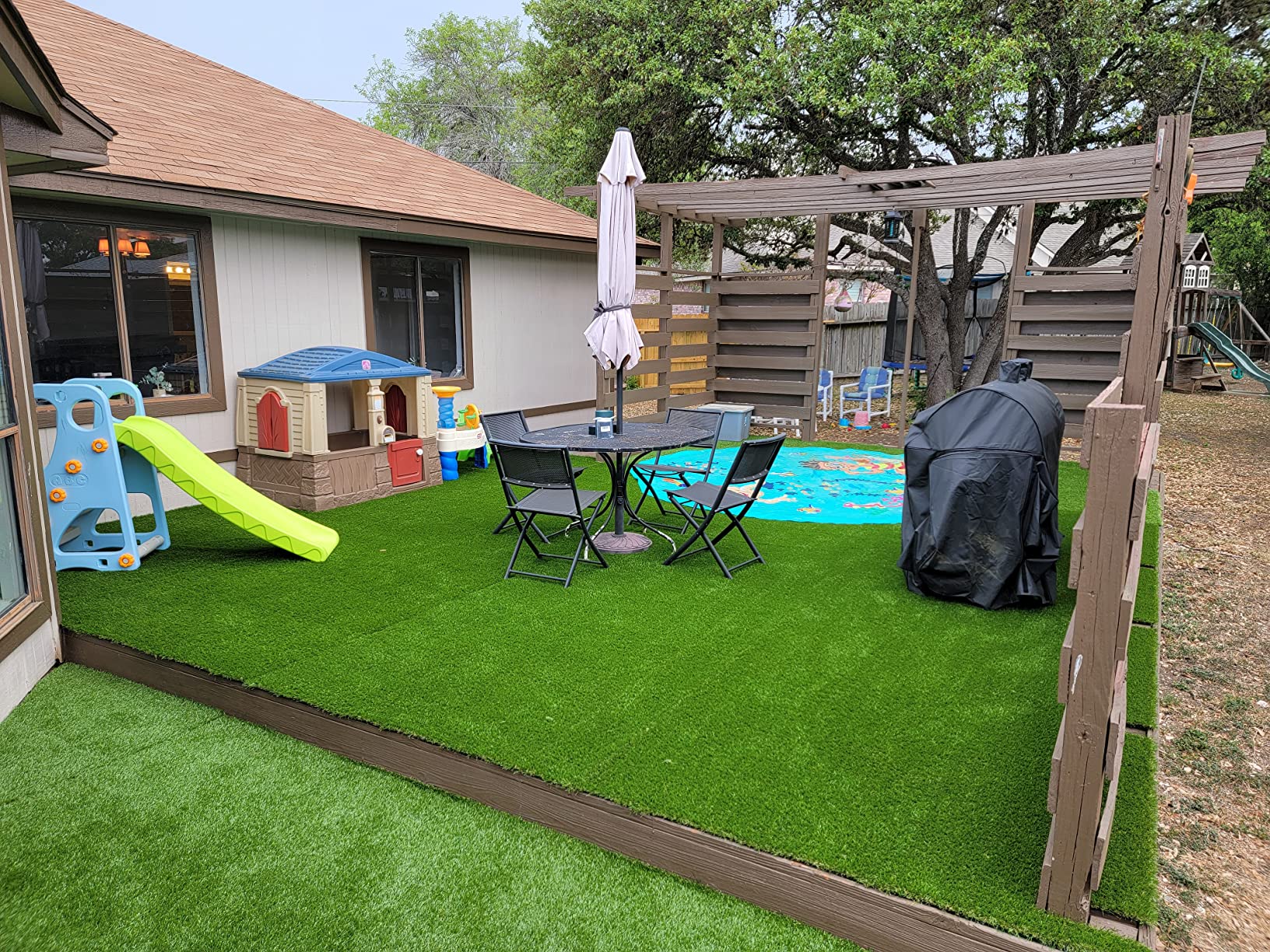 $9/mo - Finance Natural Artificial Grass Turf 4 FT x 6 FT, Heyroll ...