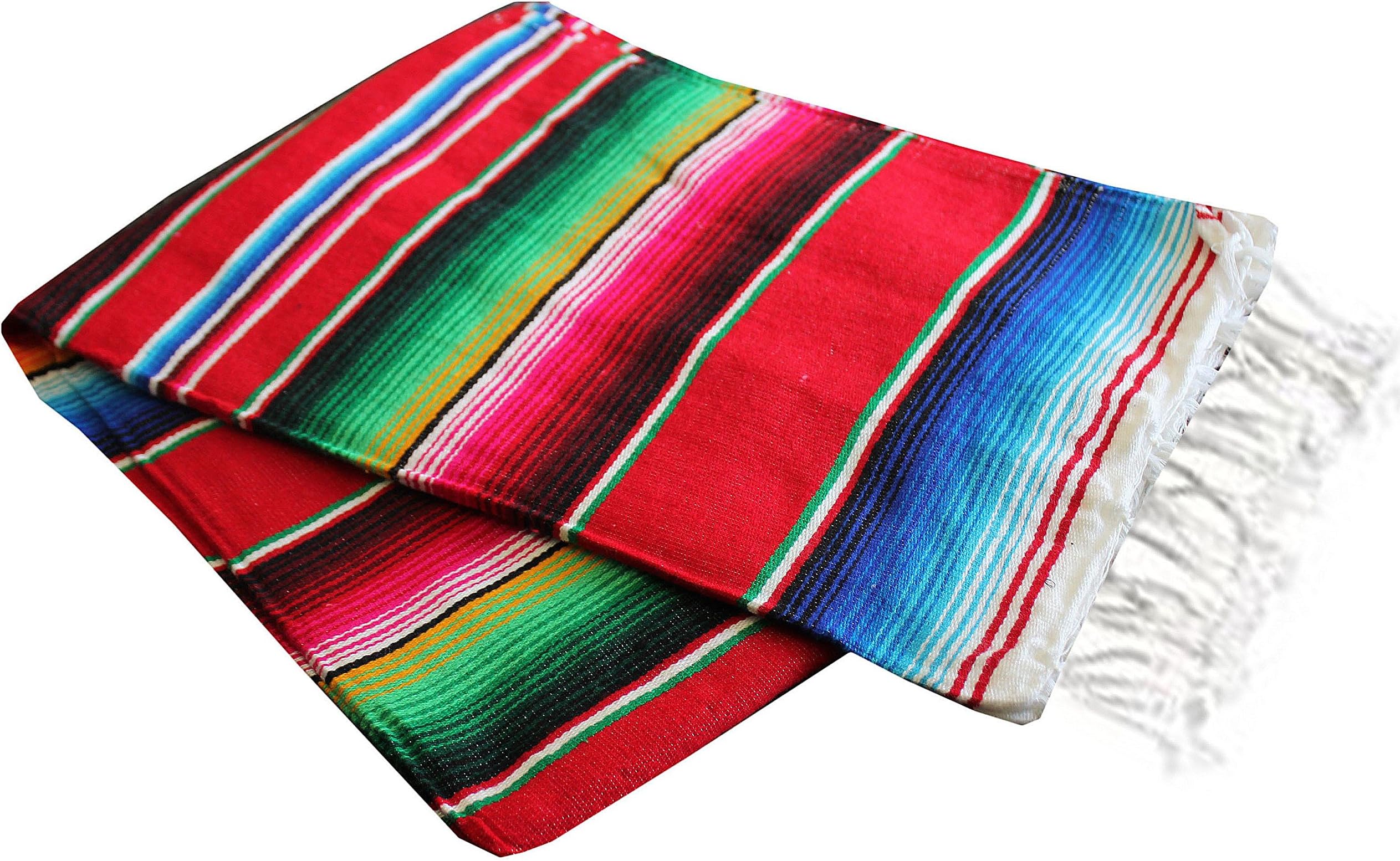 Amazon.com: Leos Imports (TM) Mexican Sarape Blanket Small 36"x15 ...