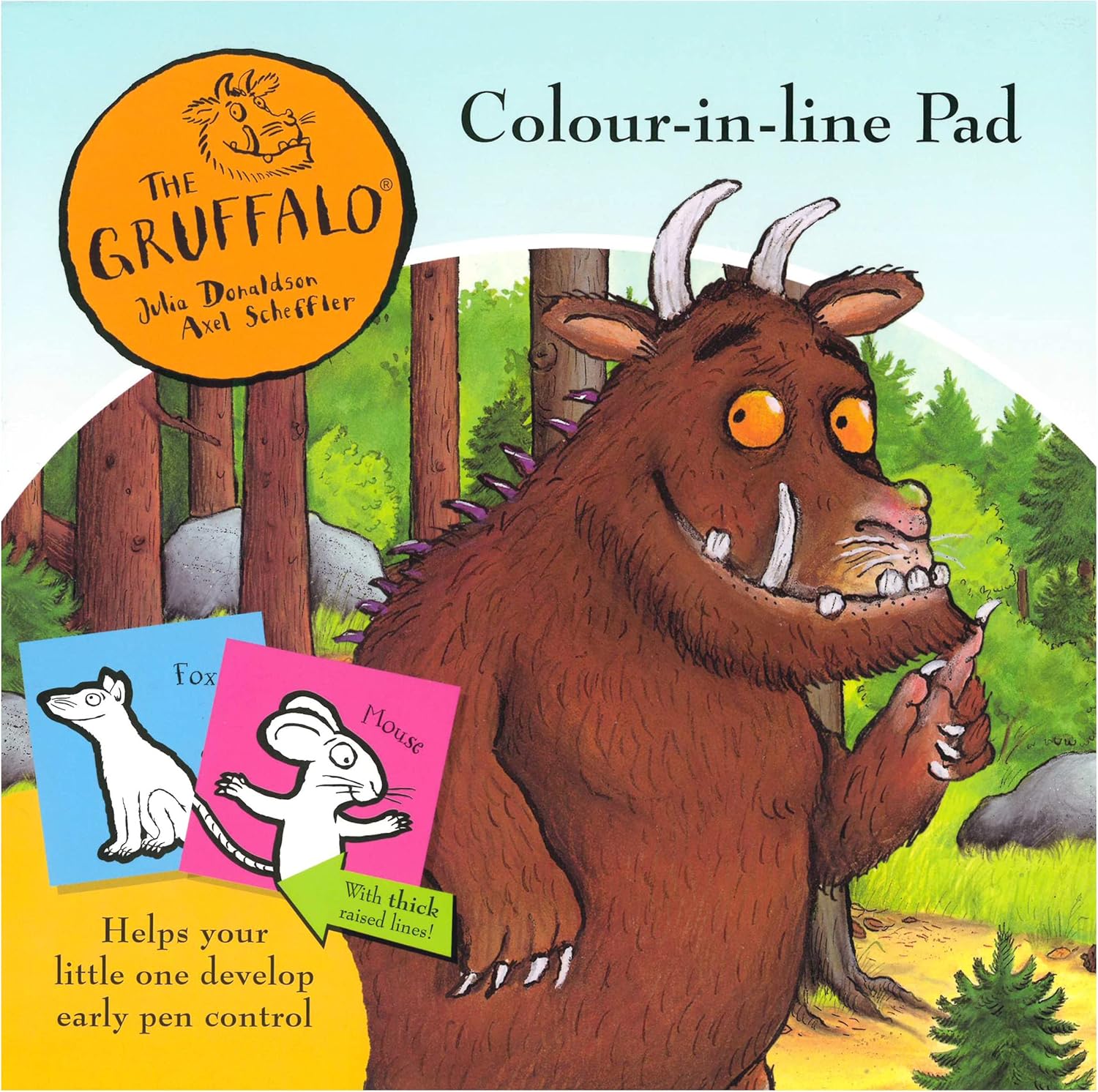 Amazon.com: The Gruffalo Colour in The Line Pad My First Colouring Book ...