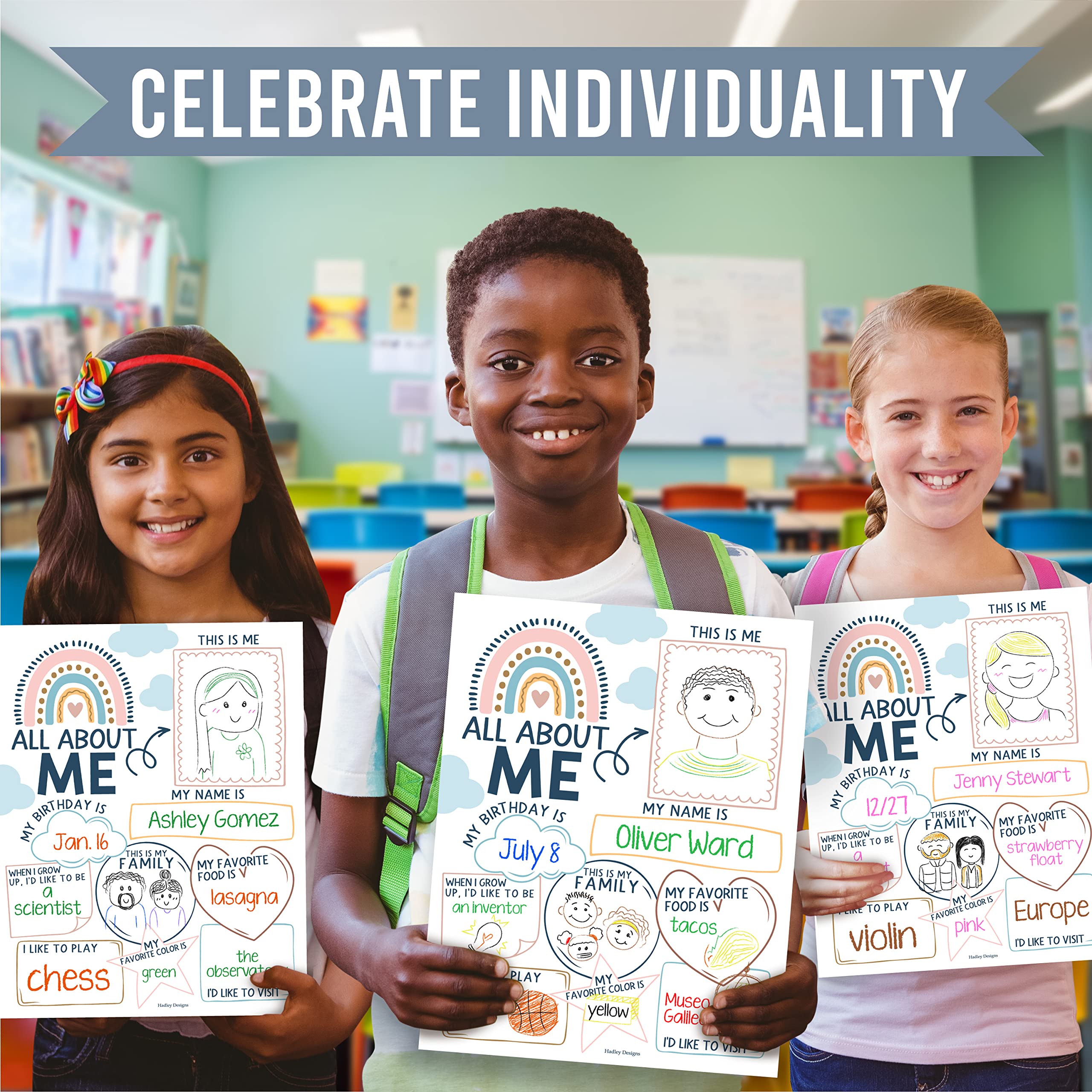 20 Boho Read All About Me Posters For Elementary School | Desertcart INDIA