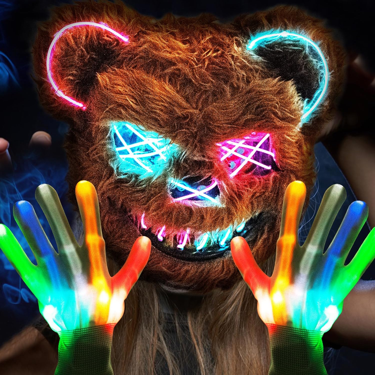 Halloween Mask Purge Mask,Scary Mask Hacker Mask Furry Mask Halloween ...