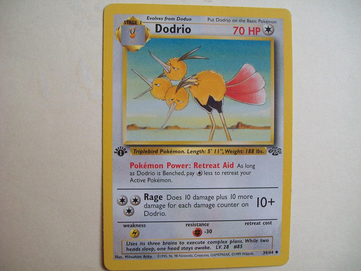 Amazon.co.jp: Pokemon - Dodrio (Pokemon TCG Card) 1999 Pokemon Jungle ...
