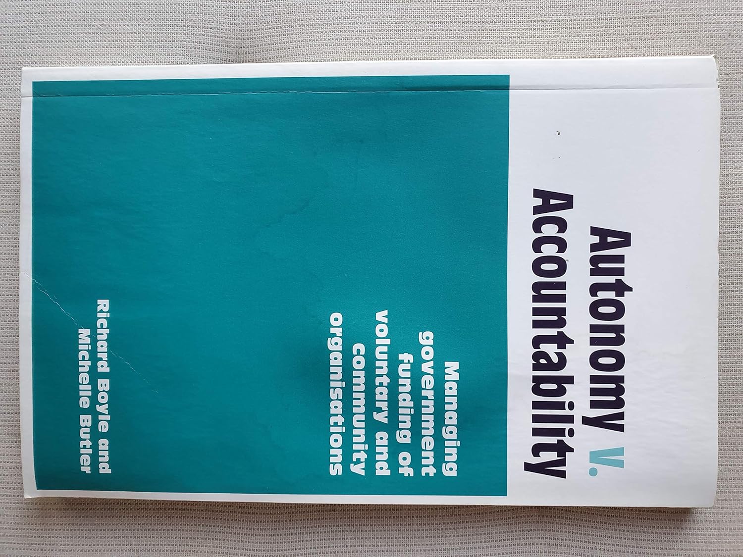 Autonomy Vs. Accountability: Managing Government Finding of Voluntary ...