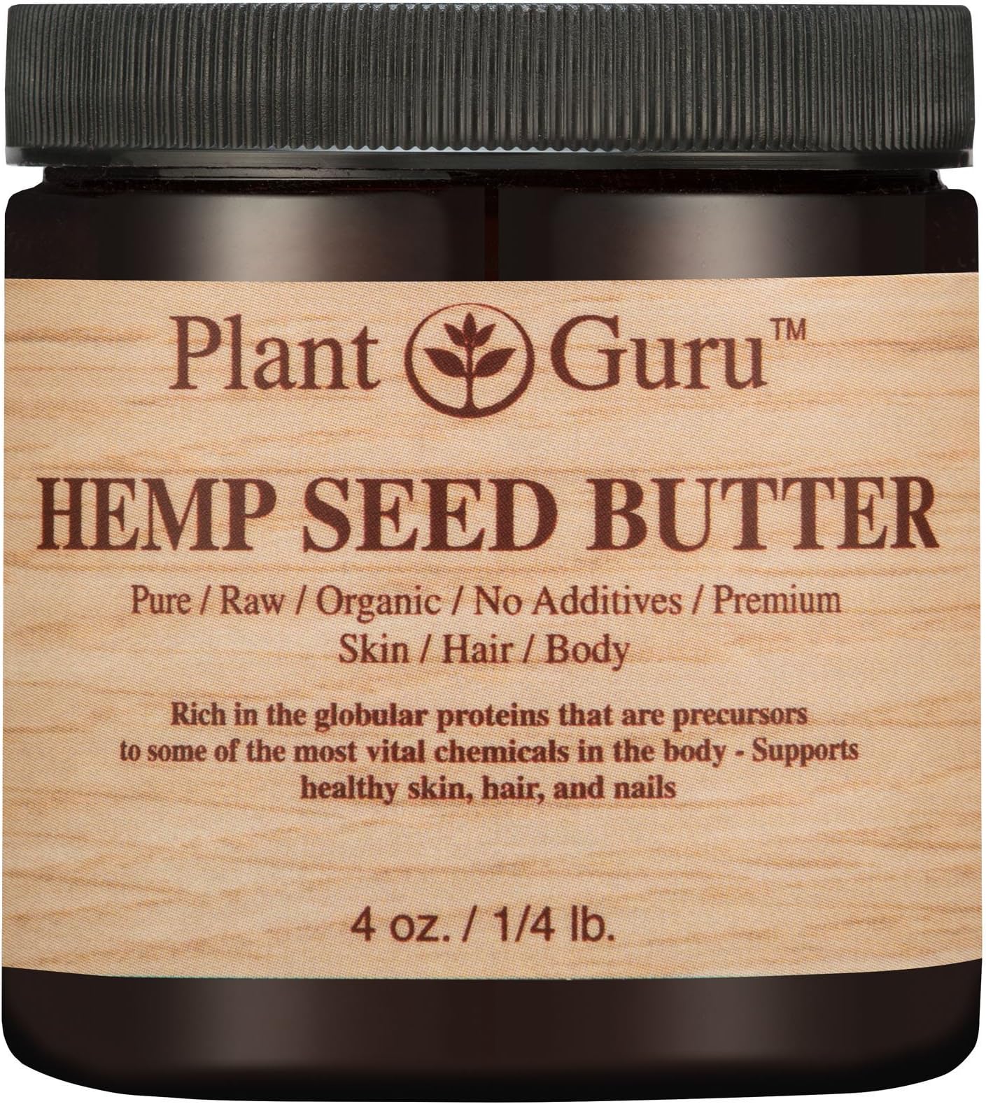 Amazon.com : Hemp Seed Butter 4 oz. 100% Pure Raw Fresh Natural Cold ...
